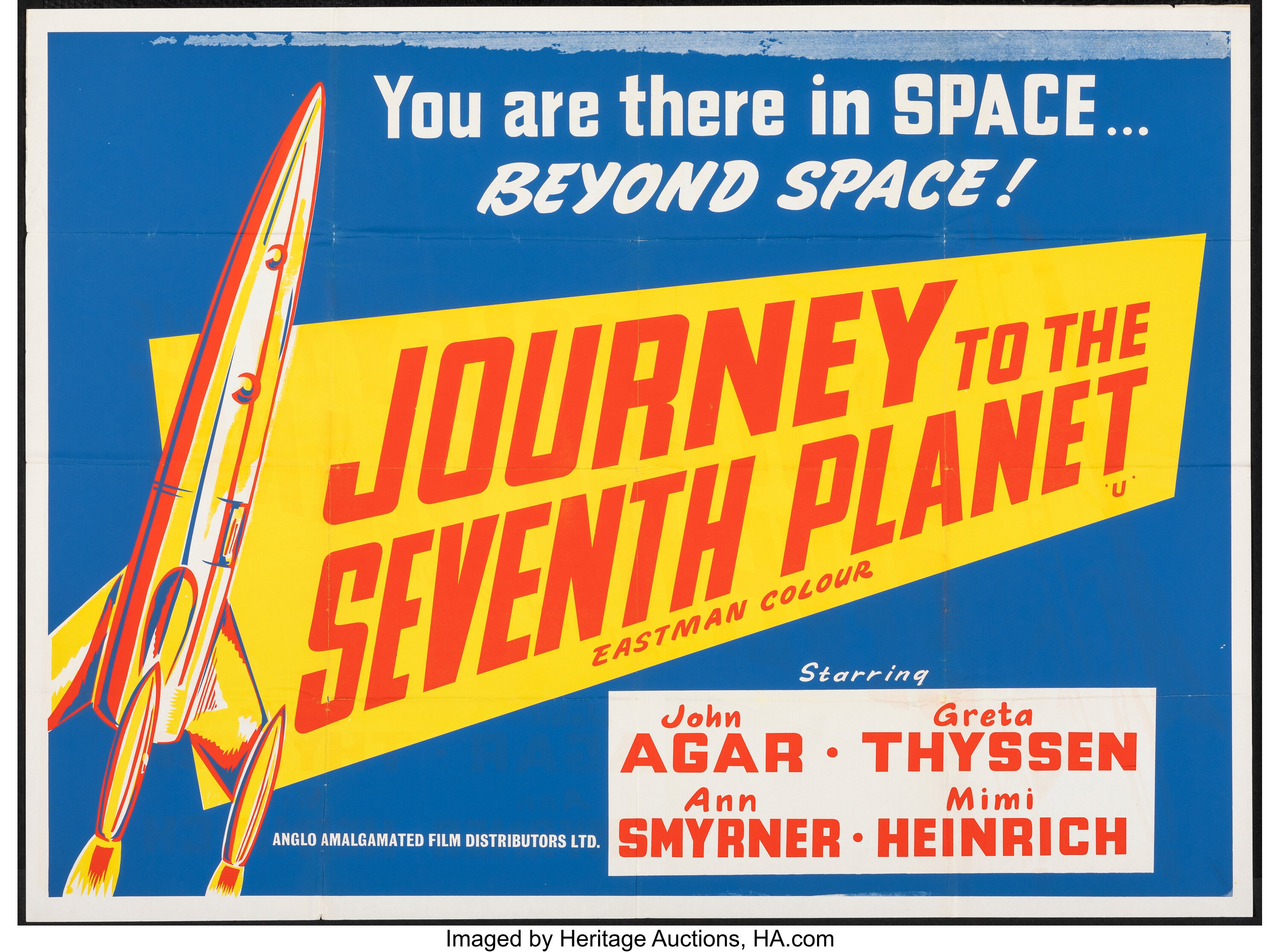 Journey to the Seventh Planet (American Amalgamated, 1962). Folded ...