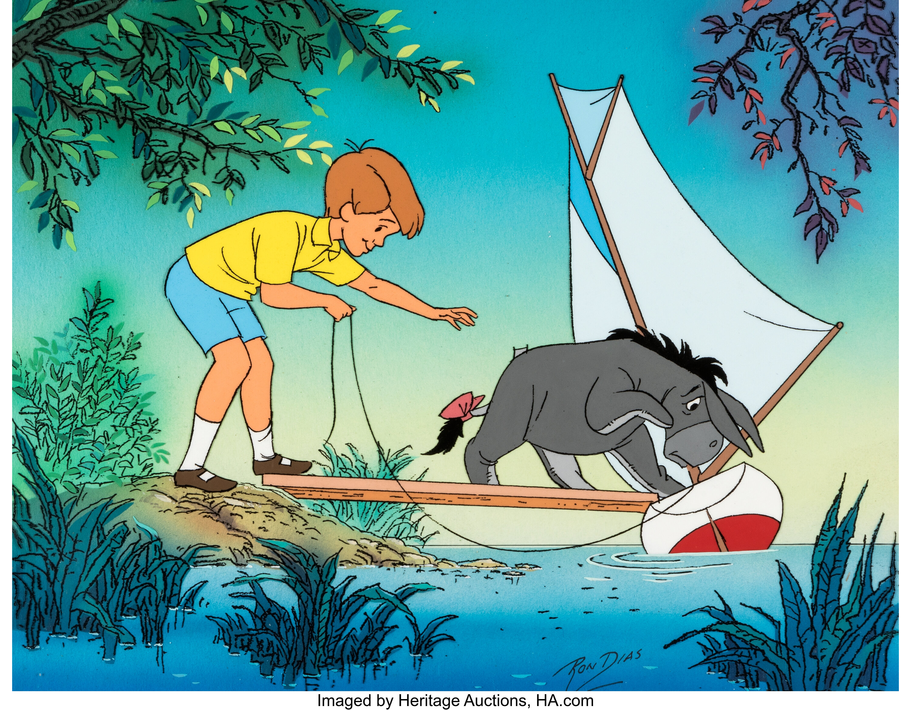 Winnie the Pooh Educational Filmstrip Christopher Robin and Eeyore ...