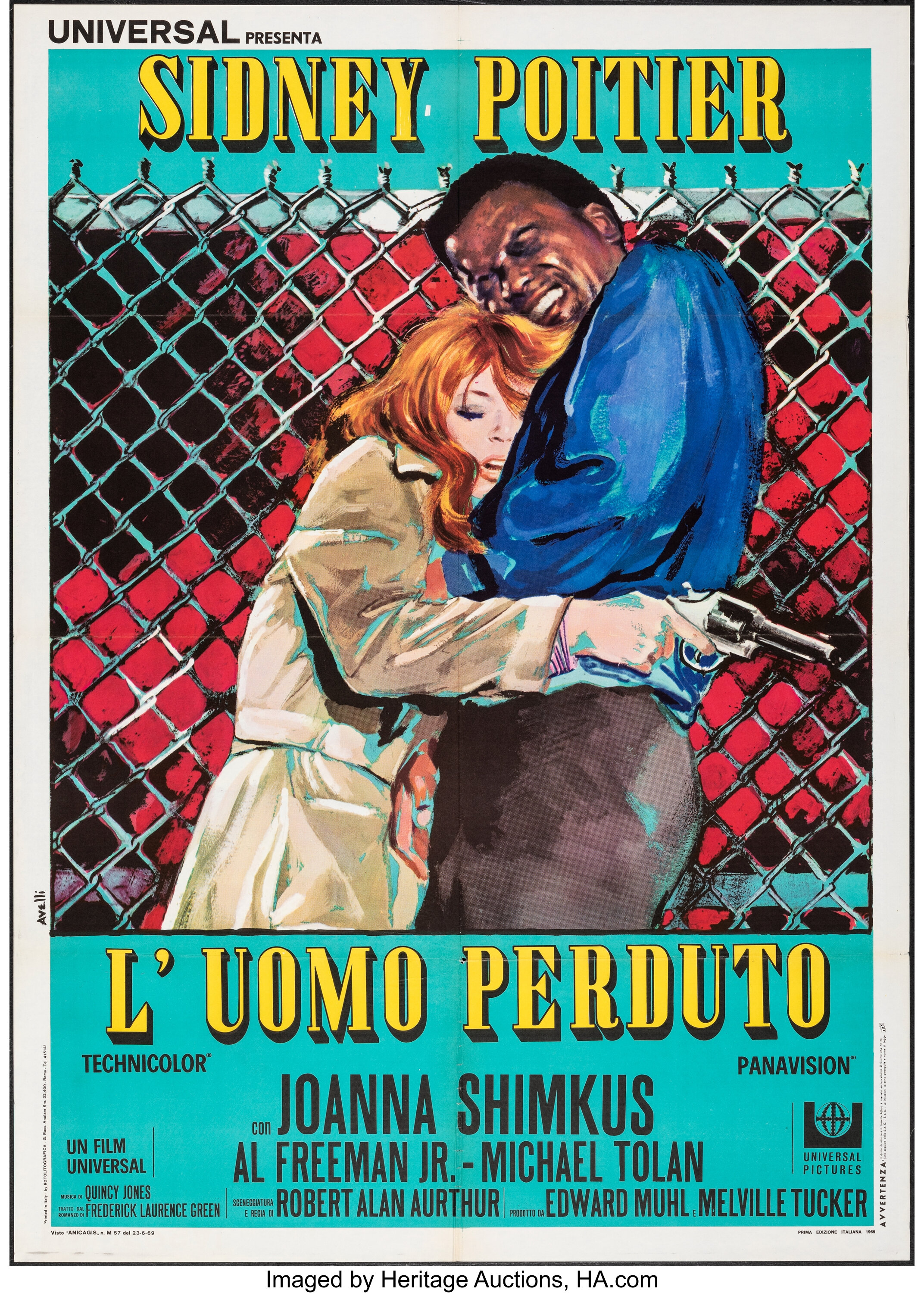 The Lost Man (Universal, 1969). Folded, Very Fine. Italian 2 - | Lot ...