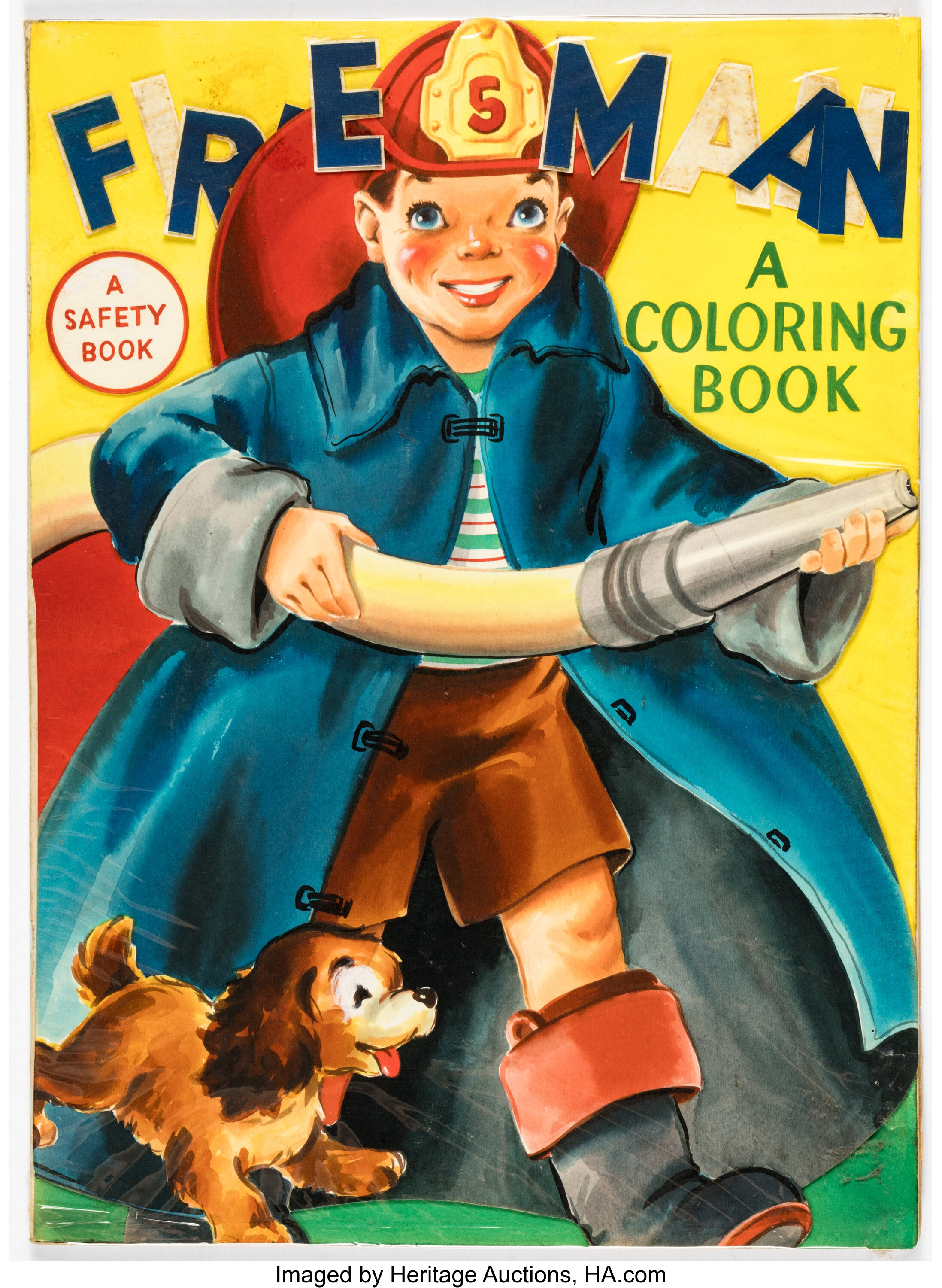 Vintage Coloring Book Cover Art Group of 2 (Samuel Lowe, c. | Lot ...