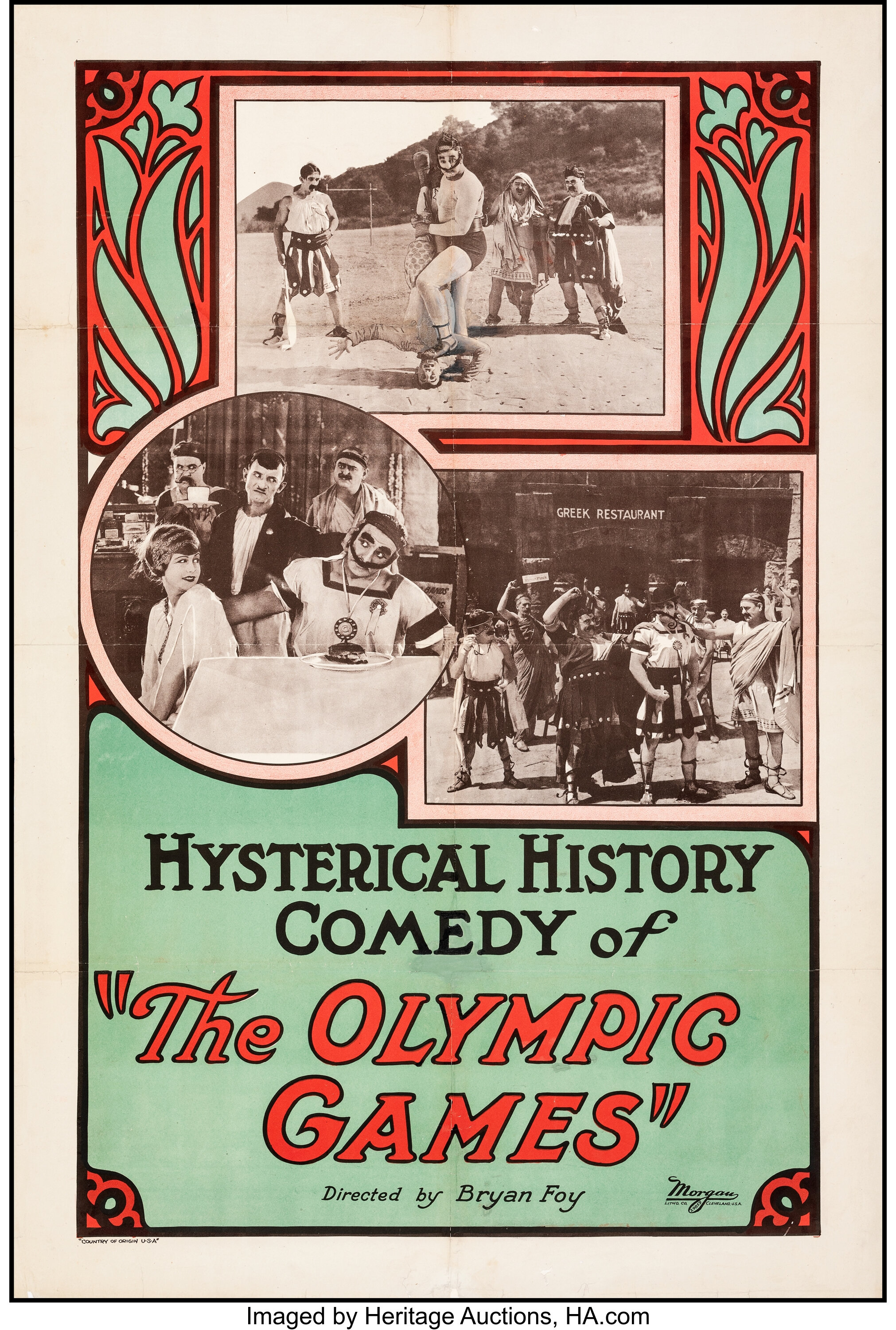 The Olympic Games (Universal, 1925). Very Good on Linen. One Sheet ...