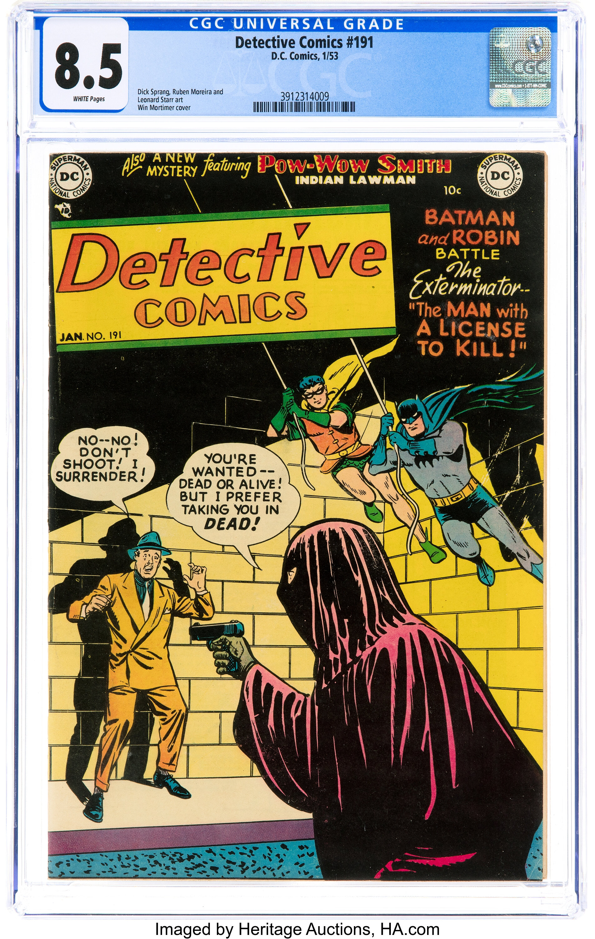Detective Comics #191 (DC, 1953) CGC VF+ 8.5 White pages.... Golden ...