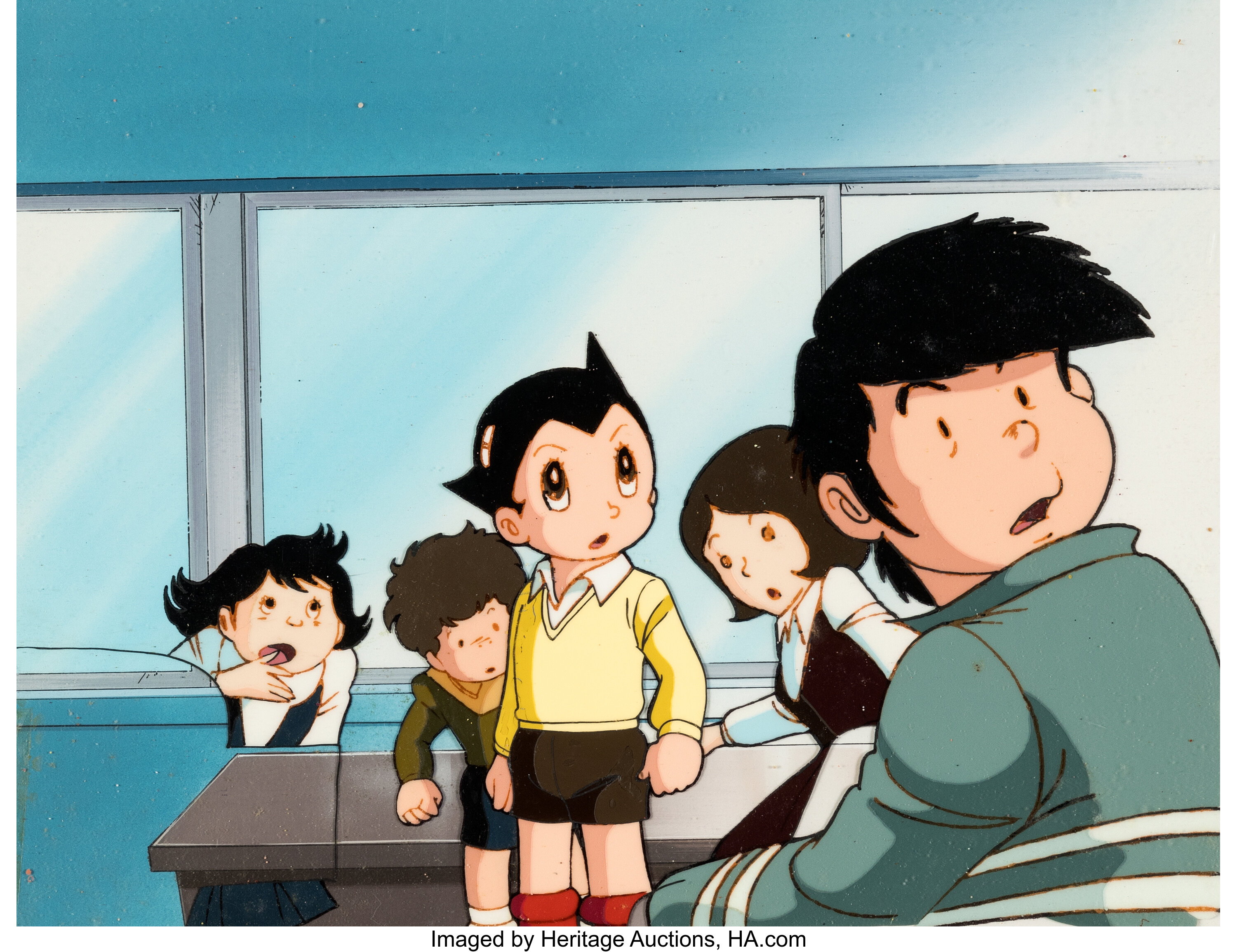 Astro Boy "Uran's Twin" Astro Boy and Classmates Production Cel | Lot ...