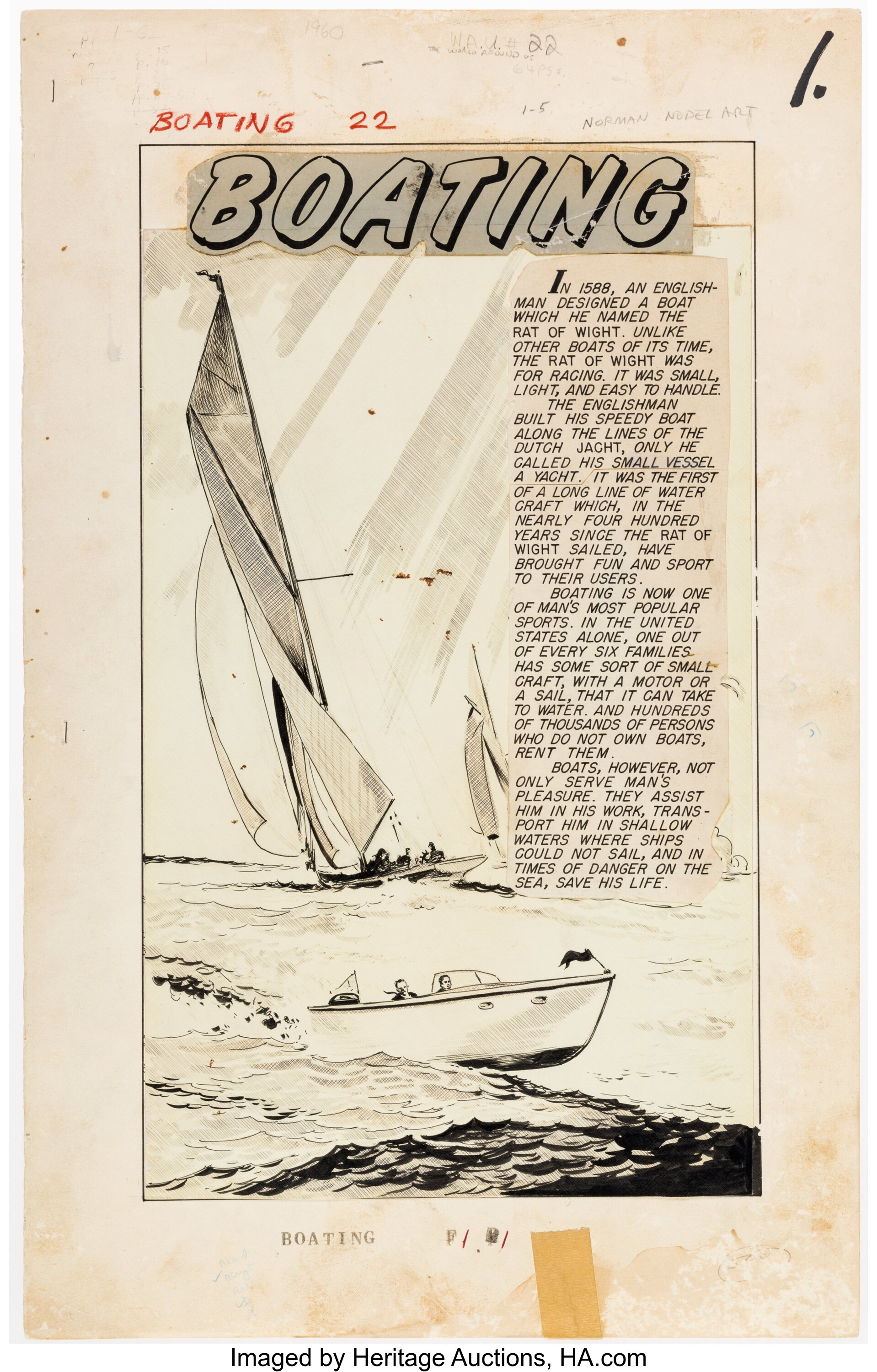 Norman Nodel The World Around Us #22 - The Illustrated Story of | Lot ...