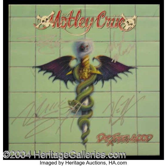 Motley Crue Group Signed Album Autographs | Lot #560 | Heritage Auctions