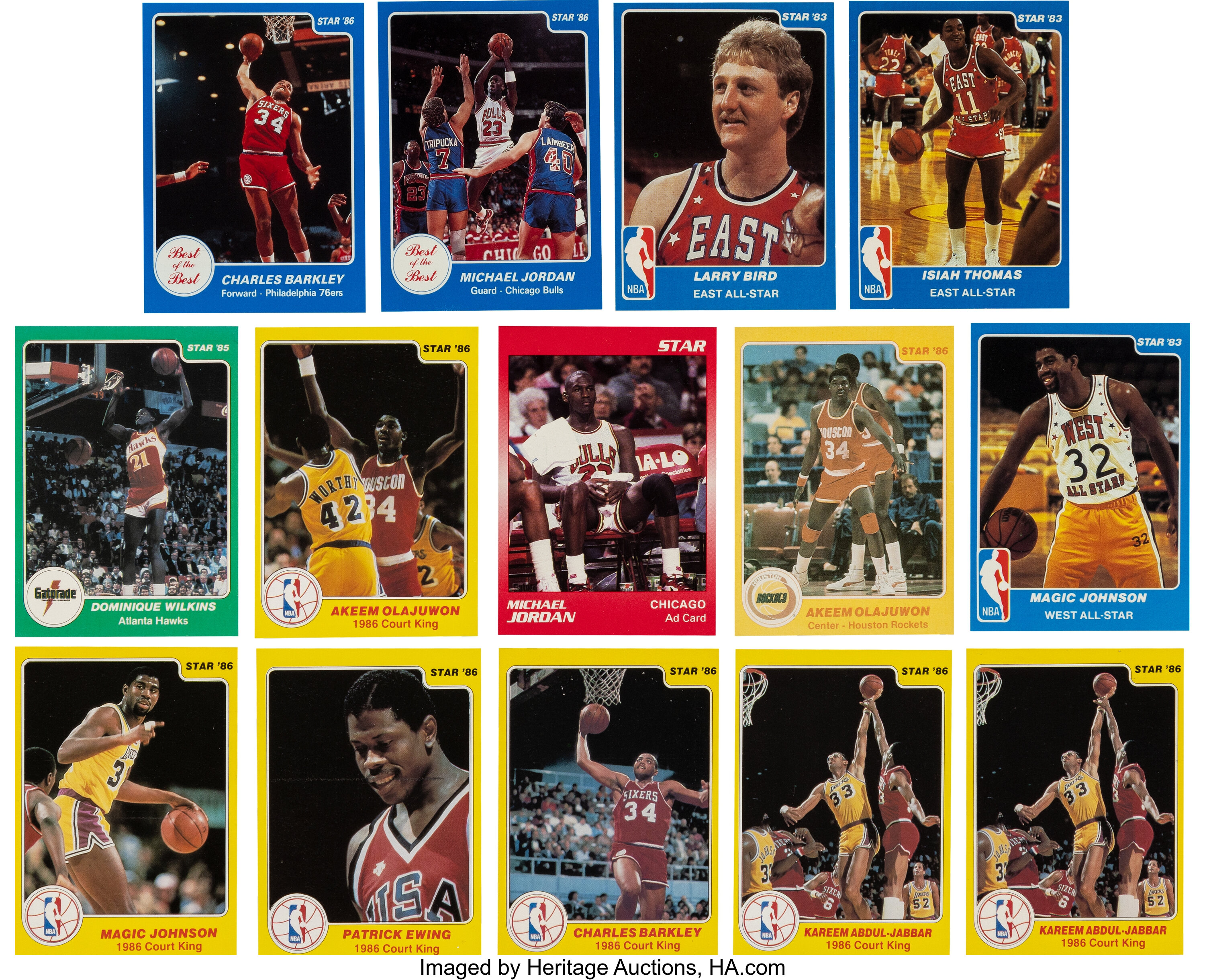 1983-1990 Star Basketball Collection (151) with Stars.... | Lot #59495 ...