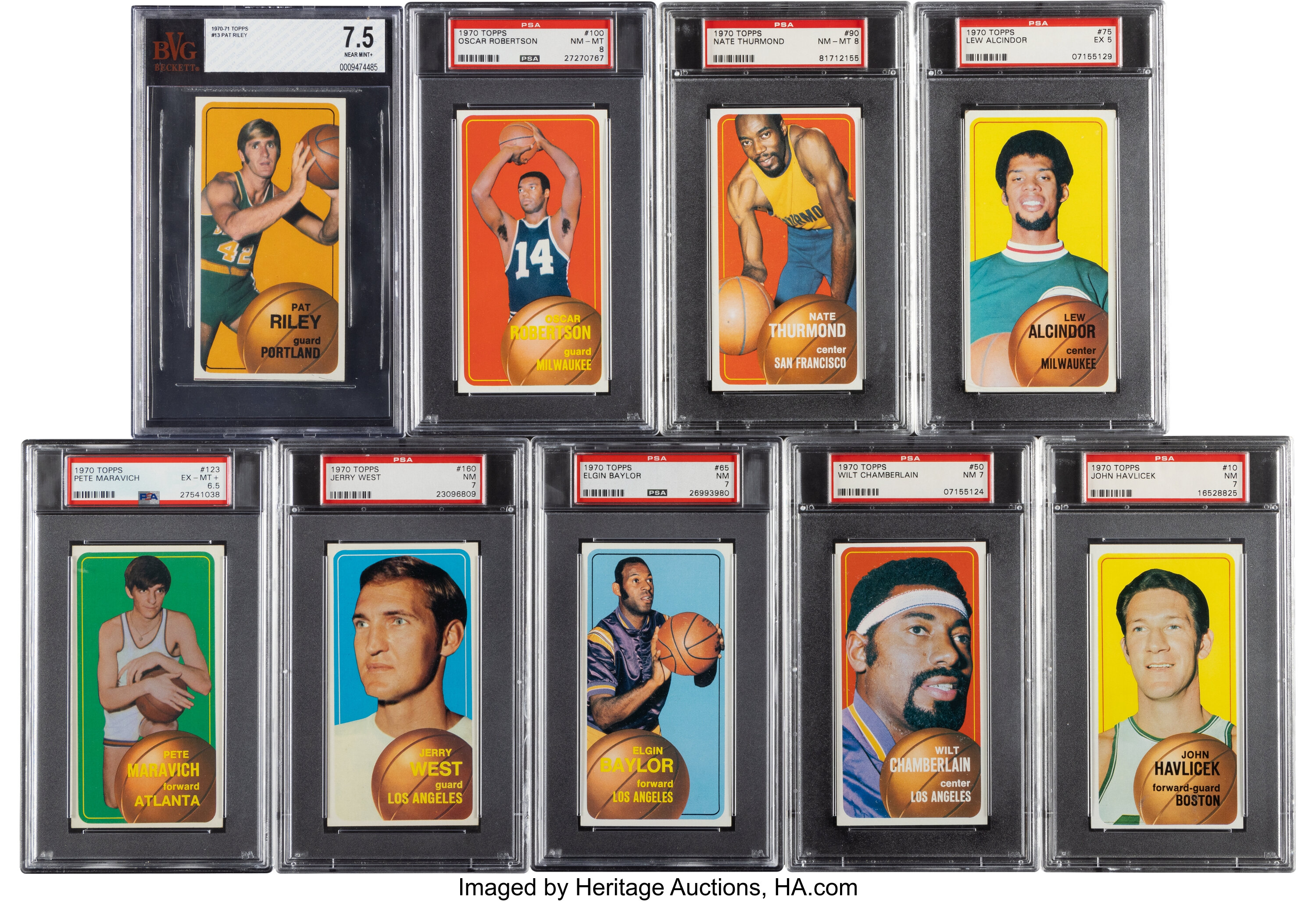 1970 Topps Basketball PSA Graded Partial Set (57/175). ... | Lot #80798 ...