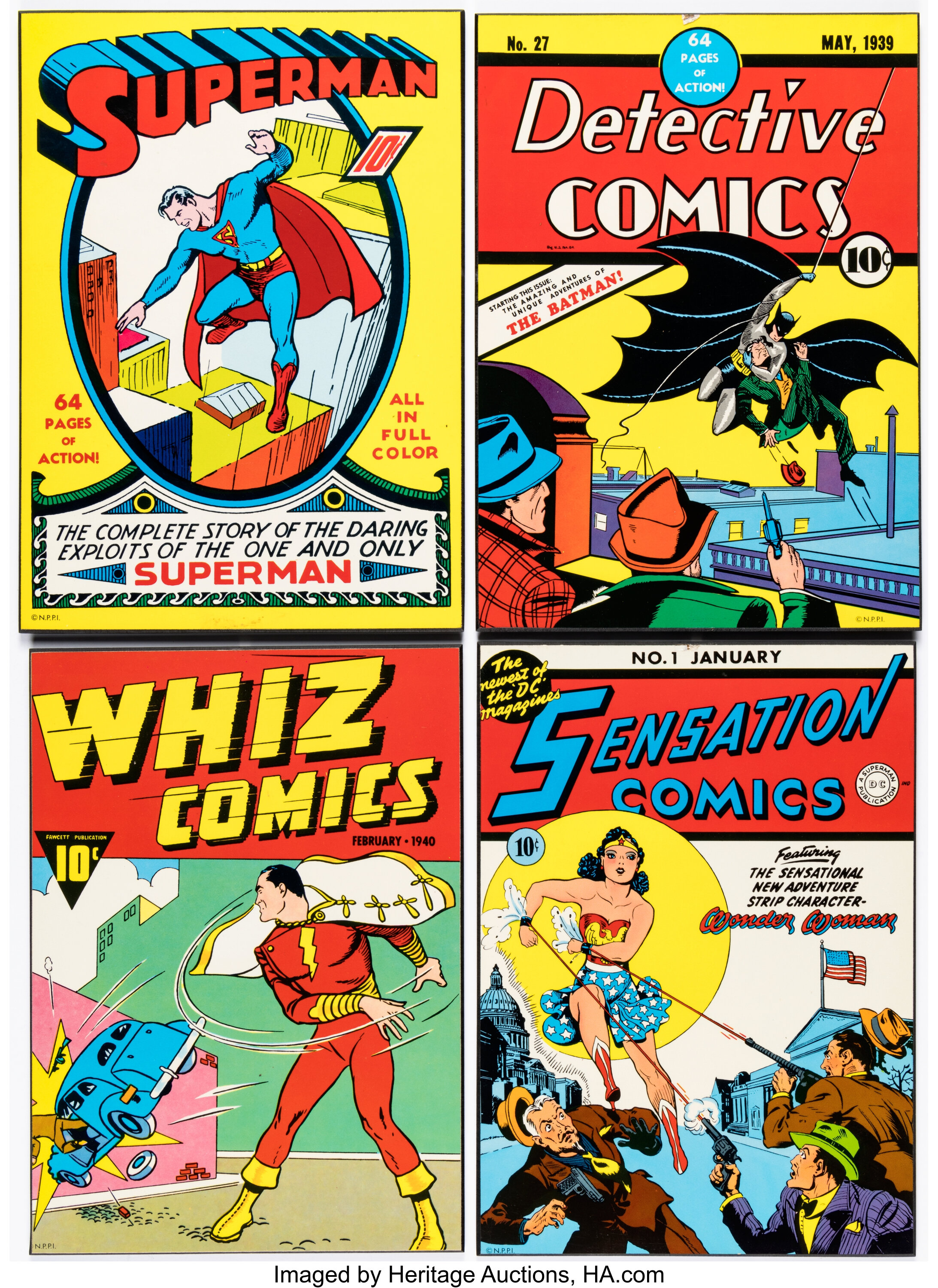 Classic DC Covers Wall Plaques Group of 4 (Studio One, 1974).... | Lot ...