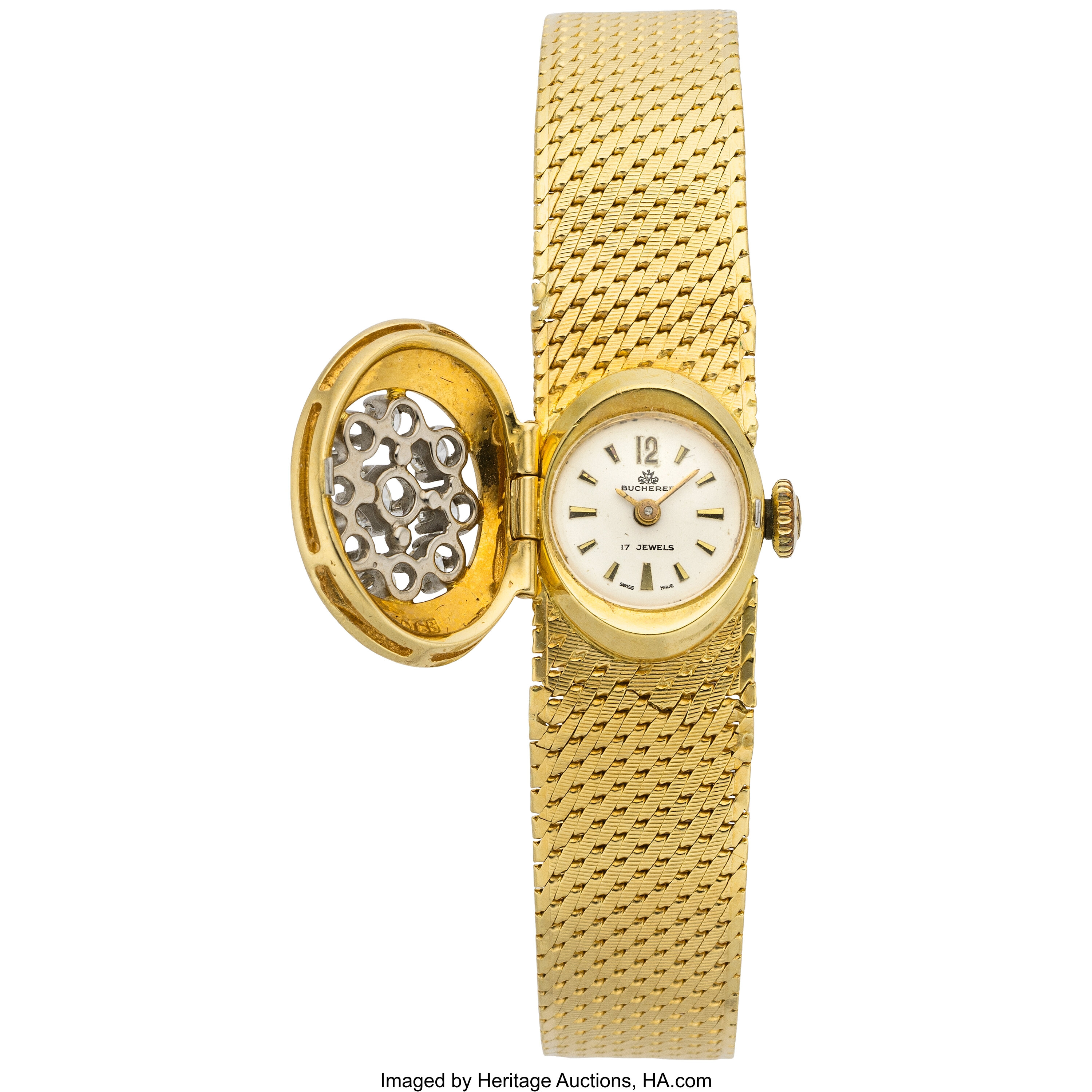 Bucherer Diamond, Gold Watch. ... Estate Jewelry Watches | Lot #73081 ...