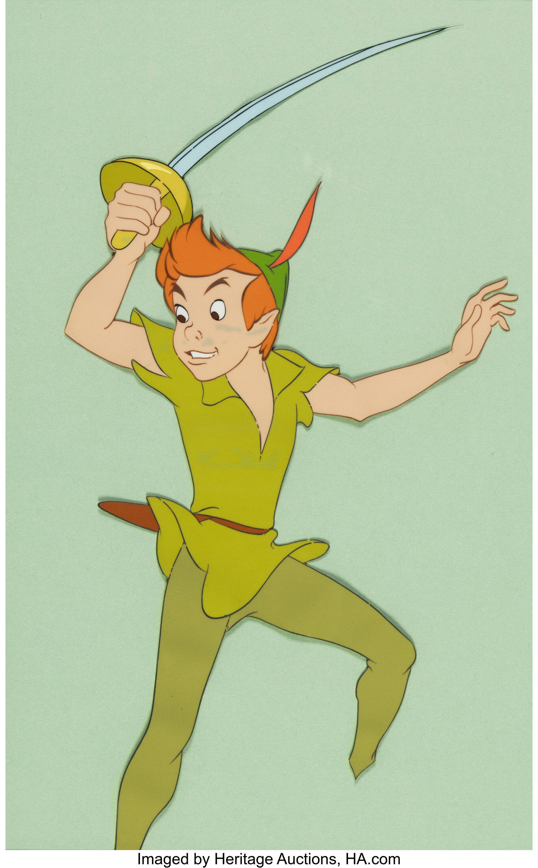 Peter Pan Production Cel (Walt Disney, 1953). ... Animation Art | Lot ...