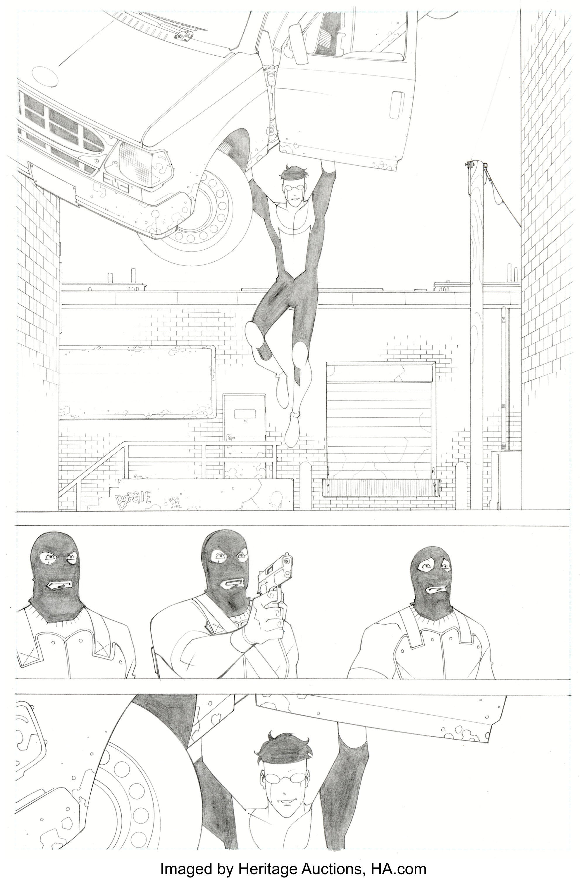 Cory Walker Invincible #1 Story Page 22 Original Art (Image, | Lot ...