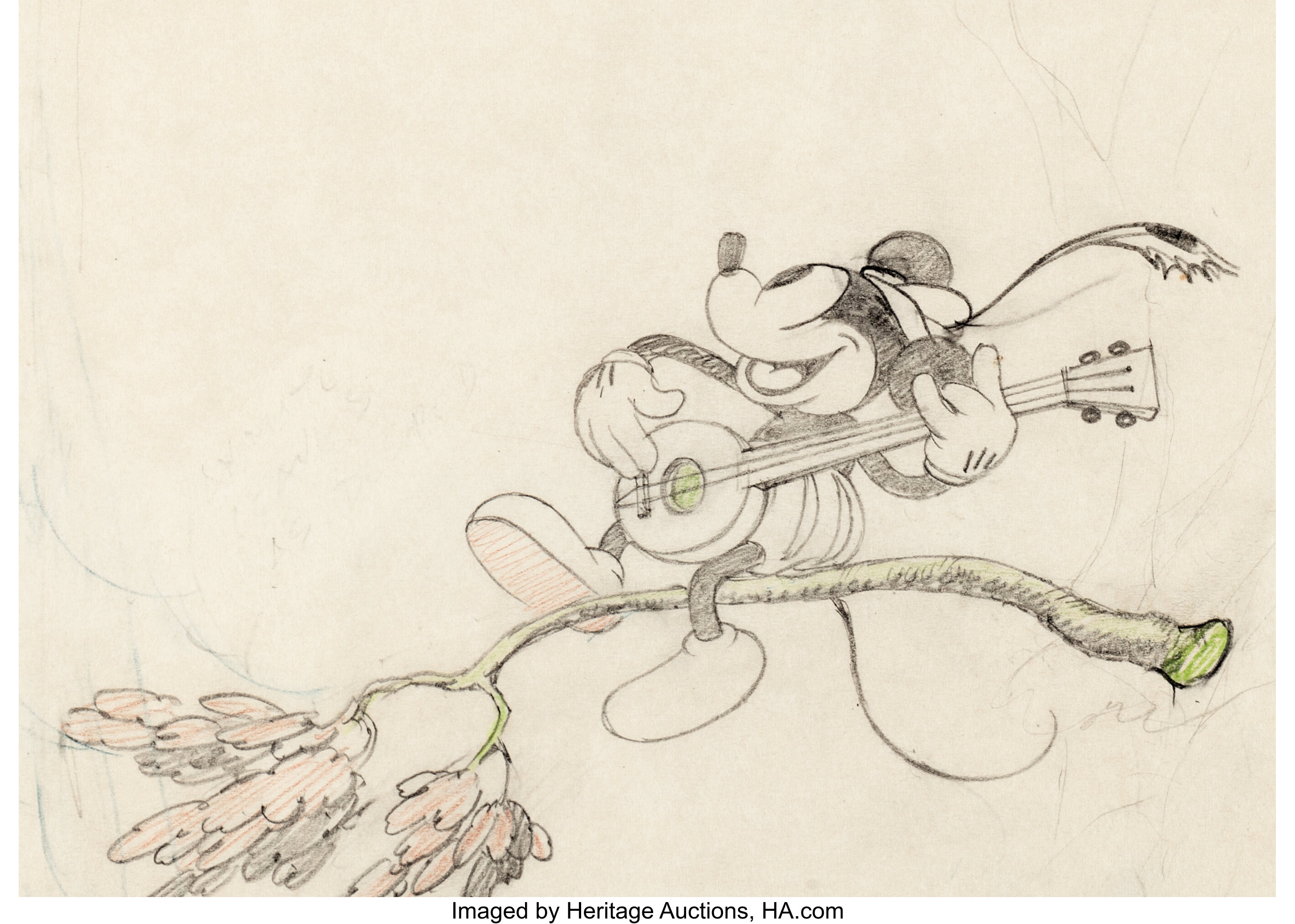 Ye Olden Days Mickey Mouse Original Production Layout Drawing (Walt ...