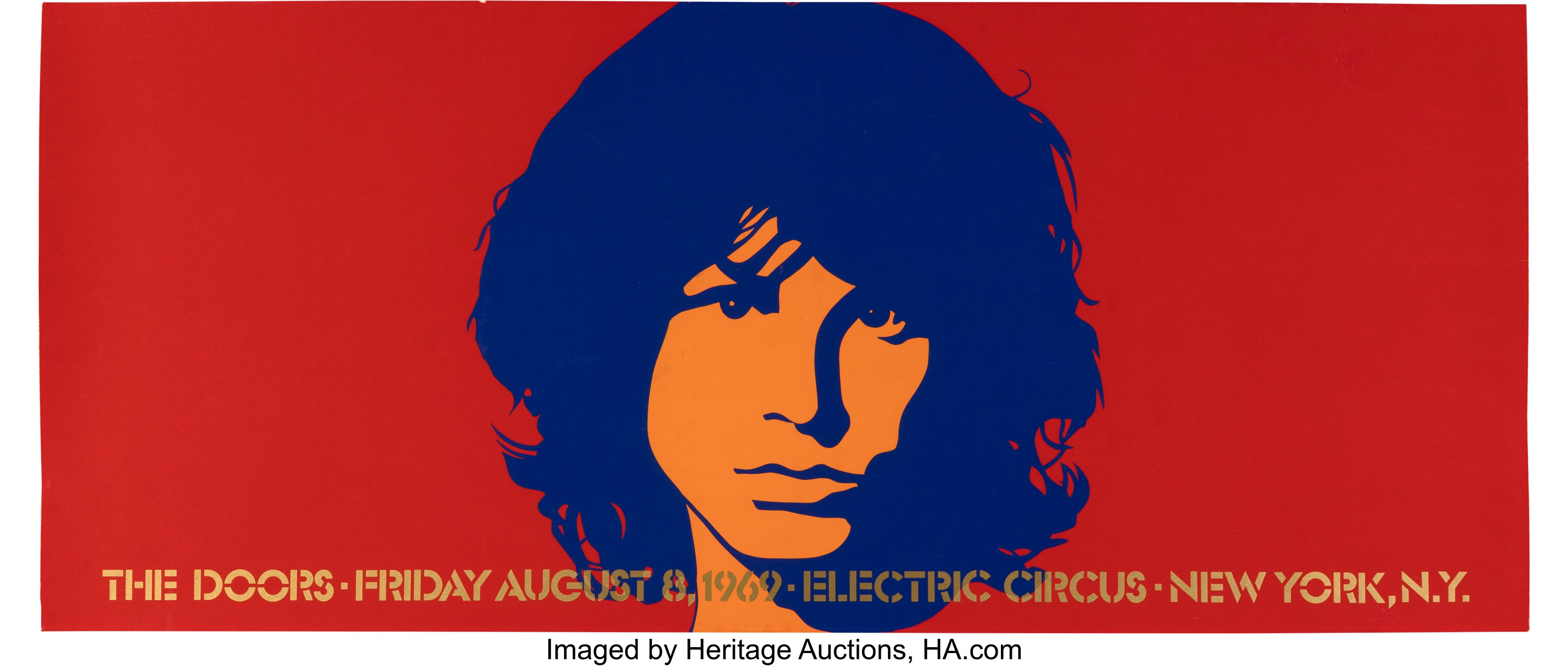 The Doors 1969 Electric Circus, New York Concert Poster | Lot #26330 ...