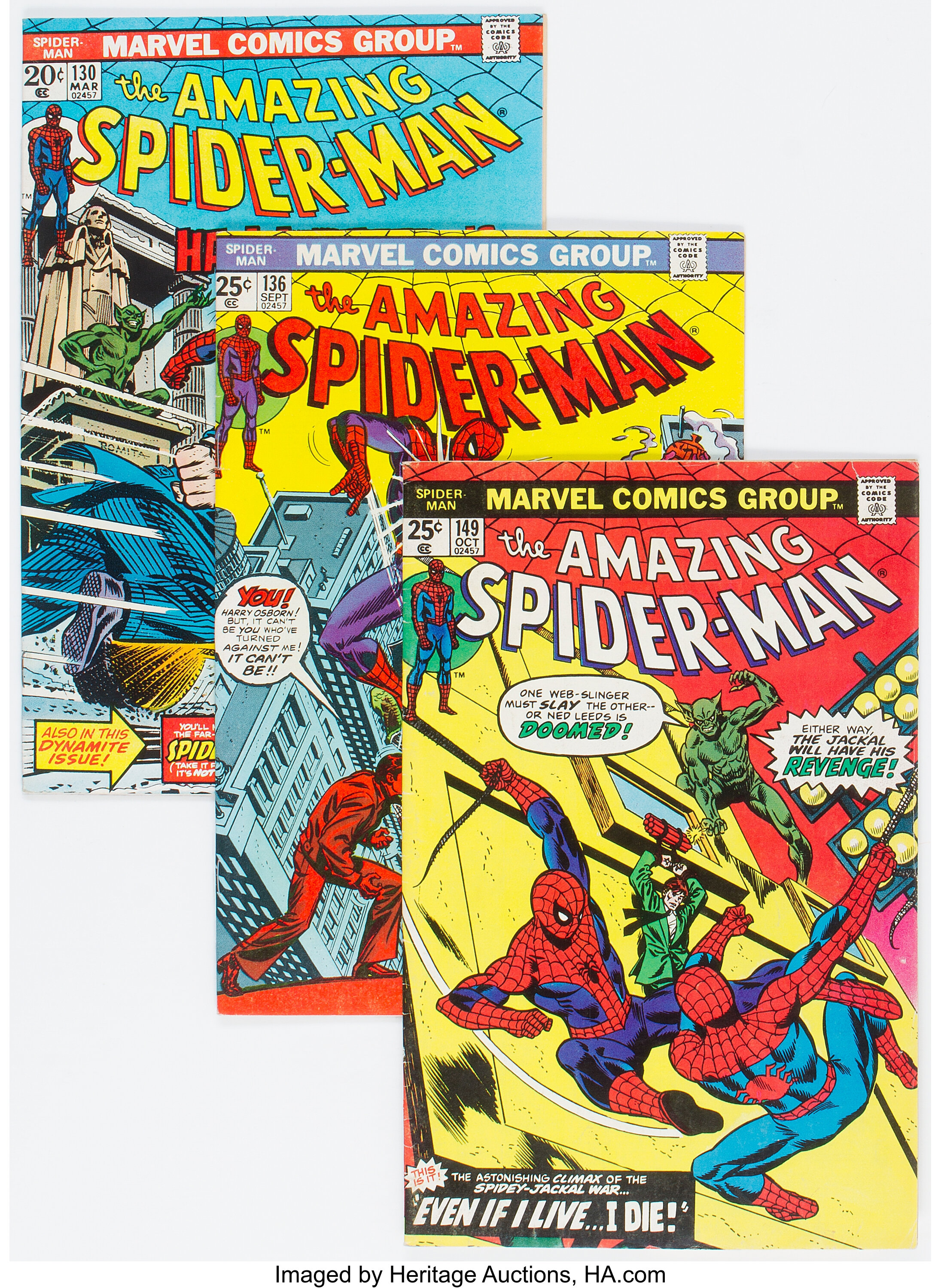 The Amazing Spider-Man Group of 15 (Marvel, 1974-75) Condition: | Lot ...