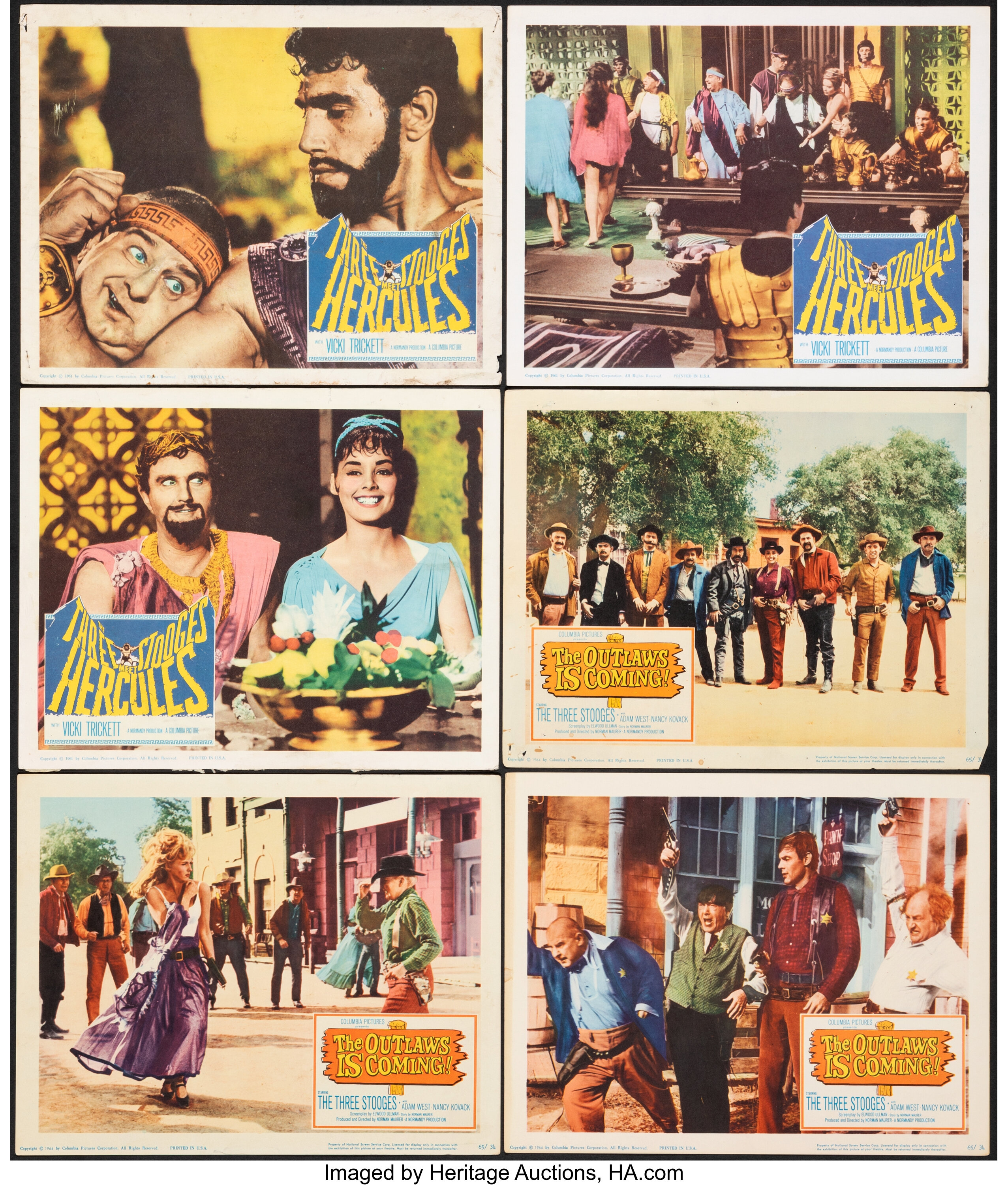 The Three Stooges Meet Hercules & Other (Columbia, 1962). Very | Lot ...
