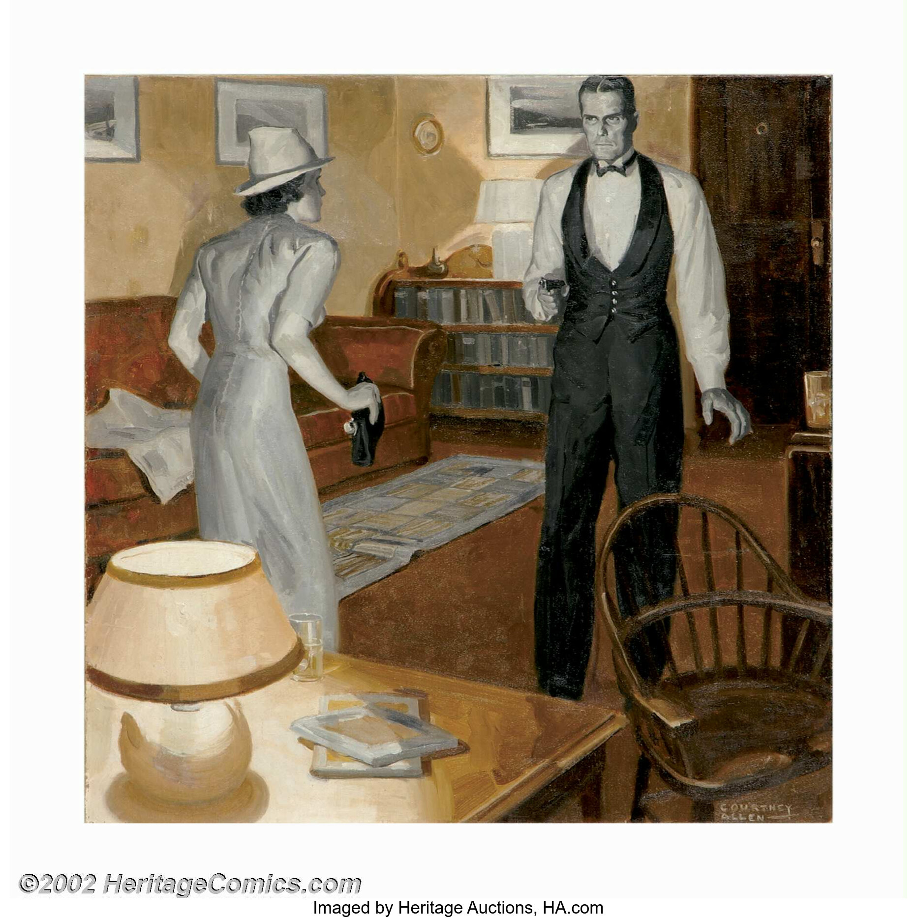 Courtney Allen (1896-1969) Original Magazine Story Illustration | Lot ...