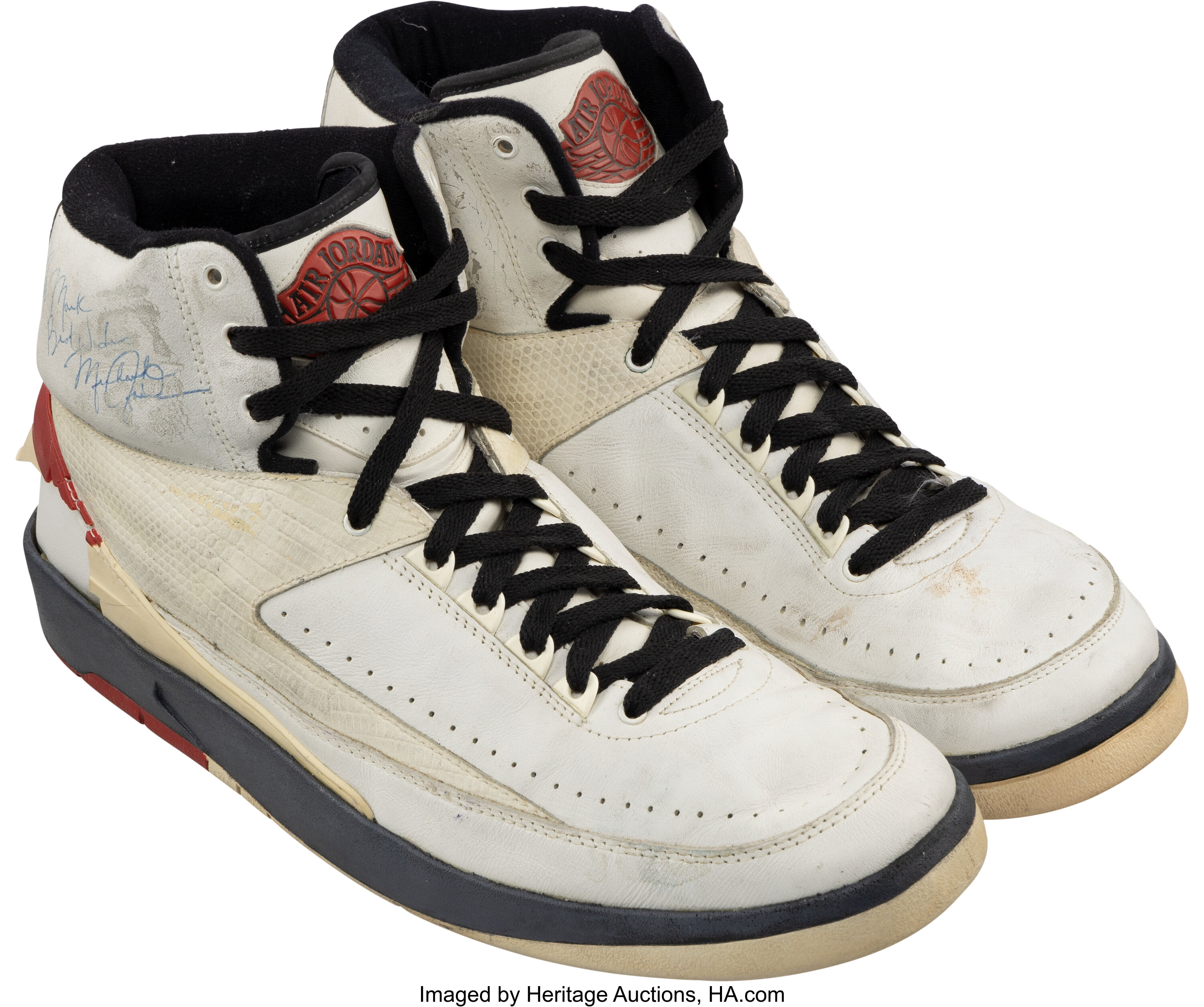 1986-87 Michael Jordan Game Worn & Signed Air Jordan II | Lot #81832 ...