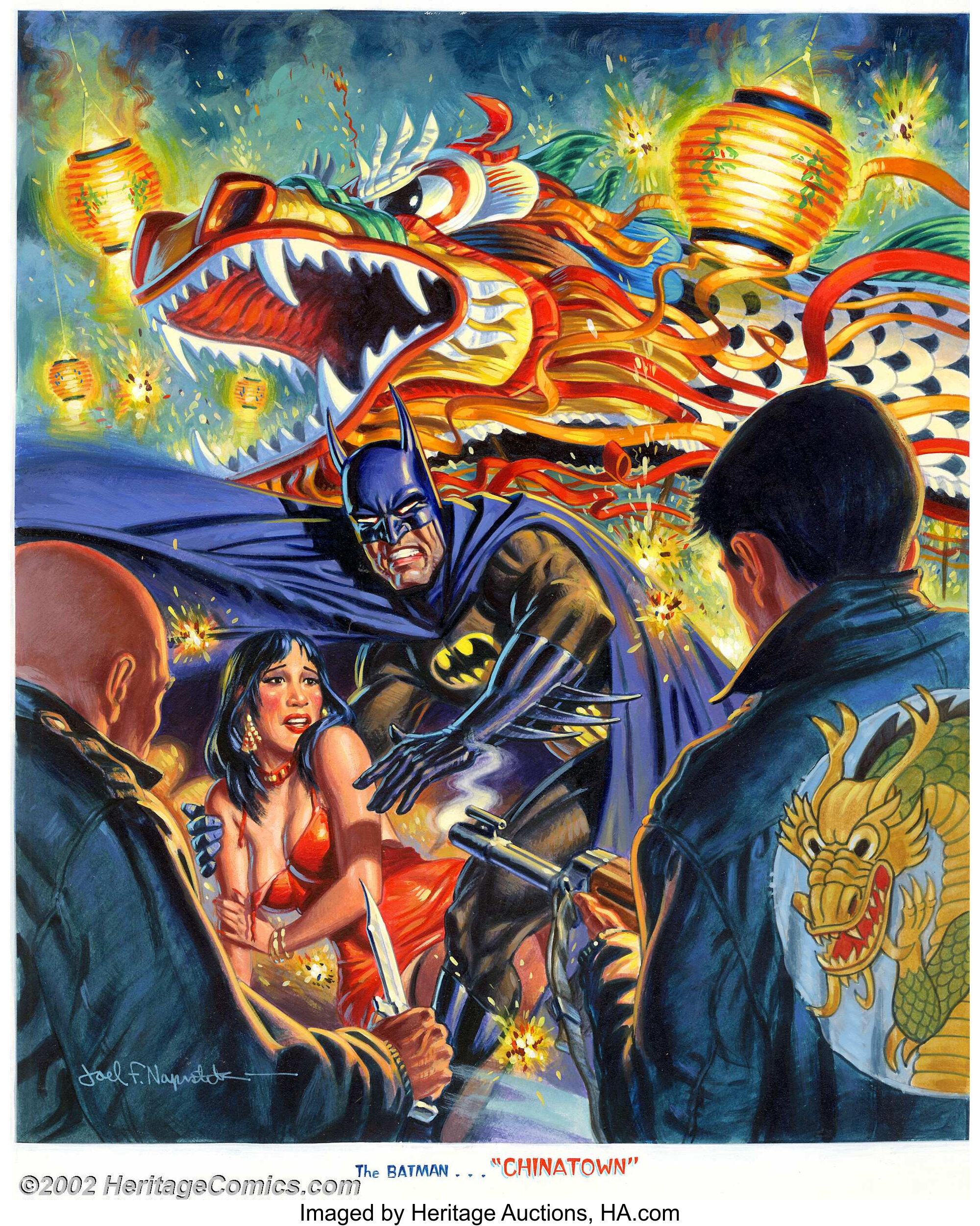 Joel F. Naprstek - Original Cover Art for DC Pulp Heroes Batman | Lot ...