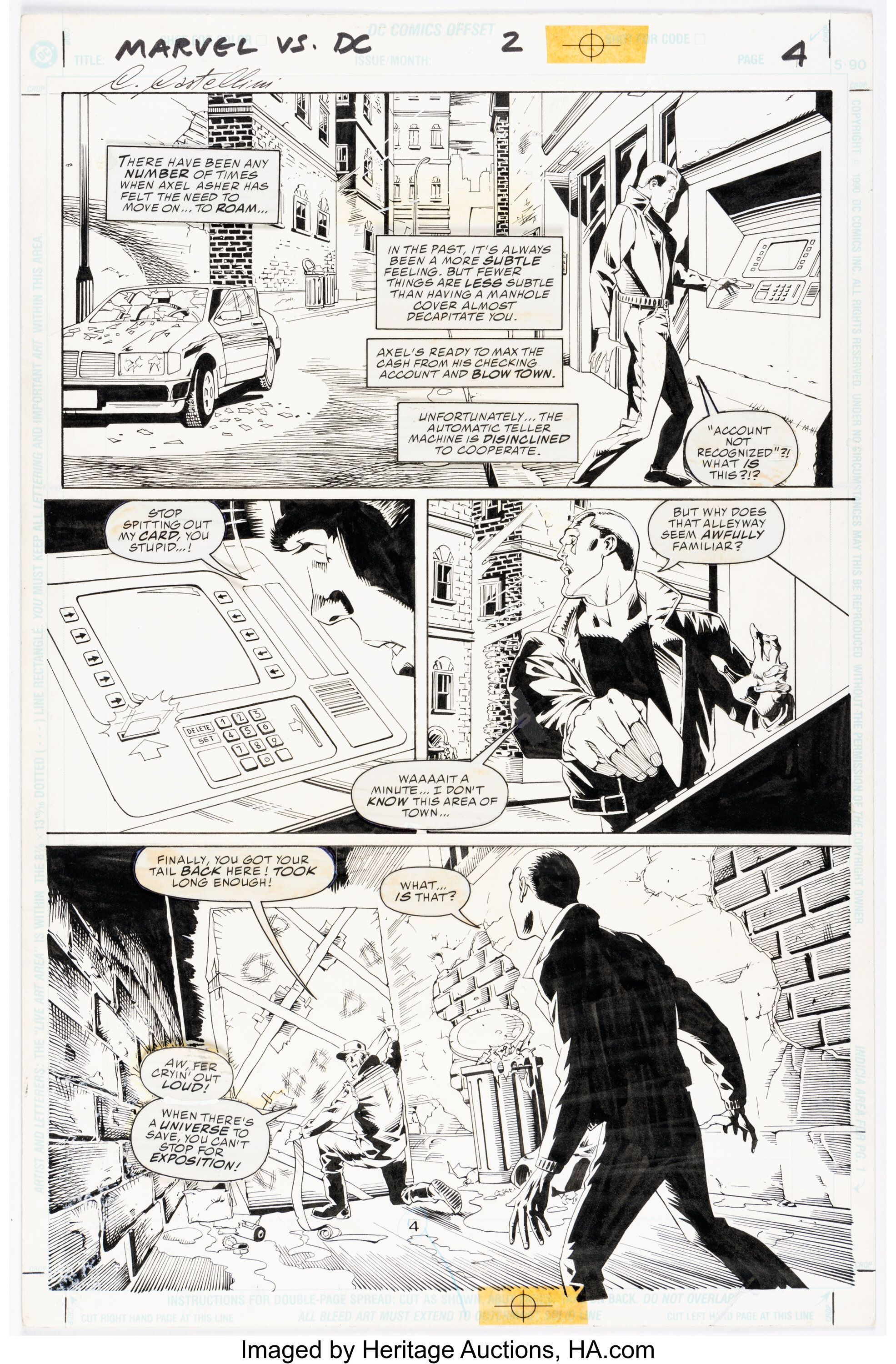 Claudio Castellini and Paul Neary Marvel vs. DC #2 Story Page 4 | Lot ...