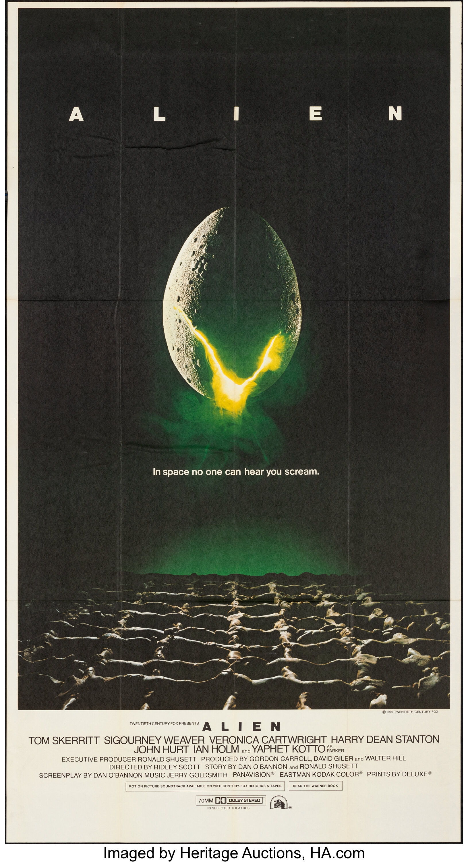 Alien (20th Century Fox, 1979). Folded, Very Fine. International | Lot ...