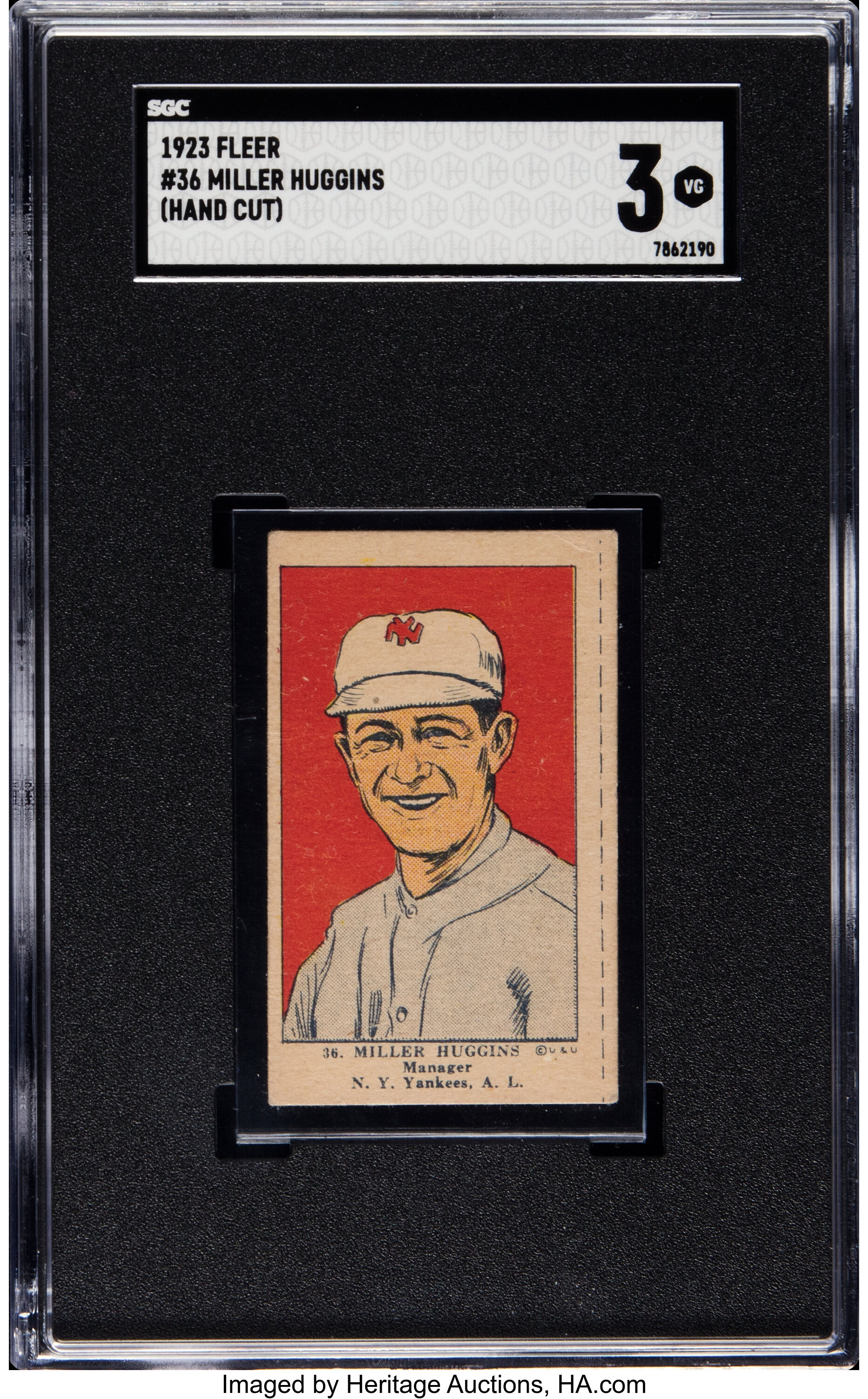 1923 Frank F. Fleer (W515-1) Miller Higgins (Hand Cut) #36 SGC VG | Lot ...