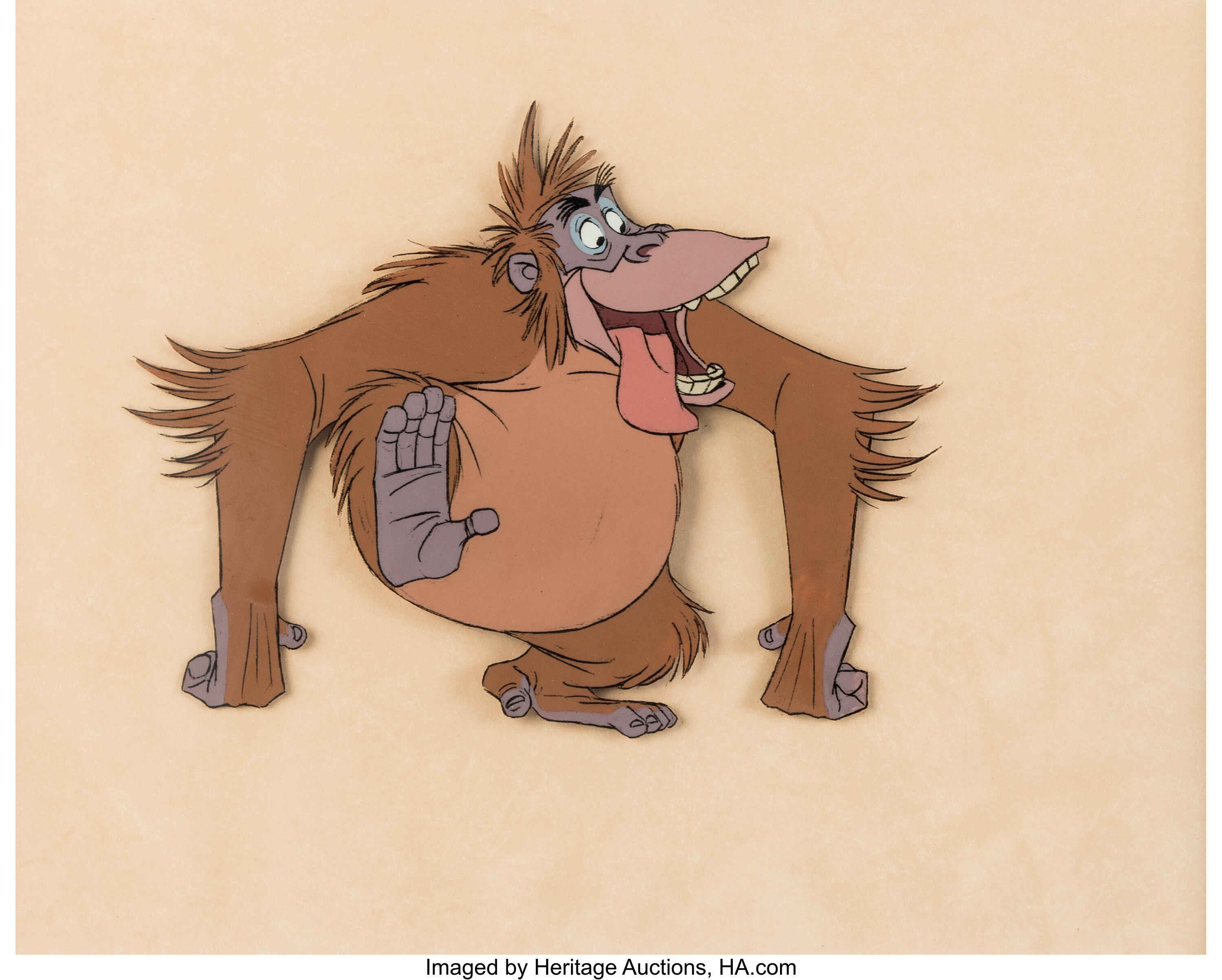 The Jungle Book King Louie Production Cel (Walt Disney, 1967).... | Lot ...