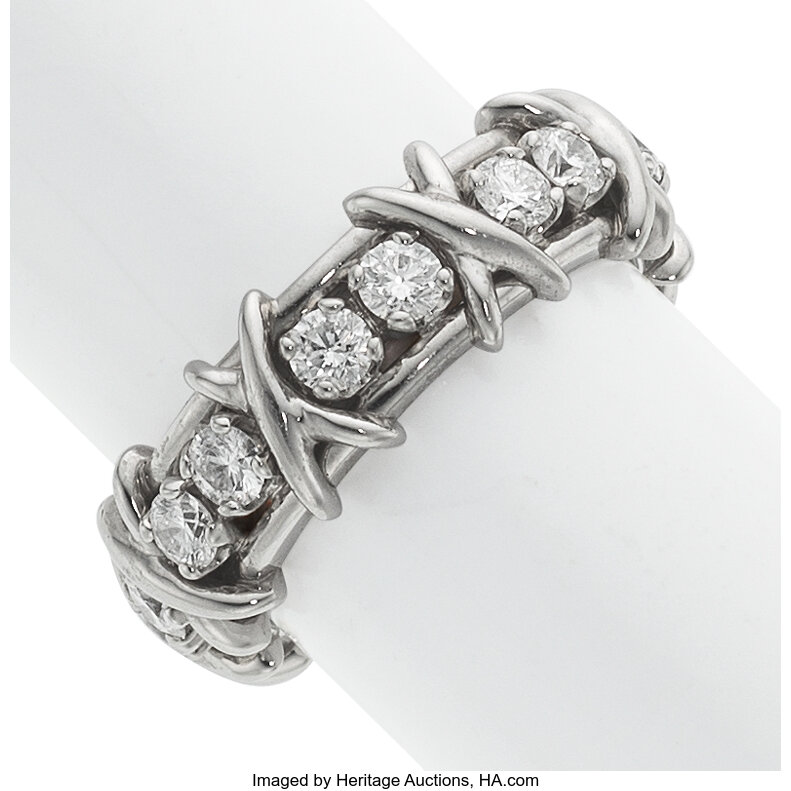 Schlumberger Studios for Tiffany & Co. Diamond, Platinum Eternity | Lot ...
