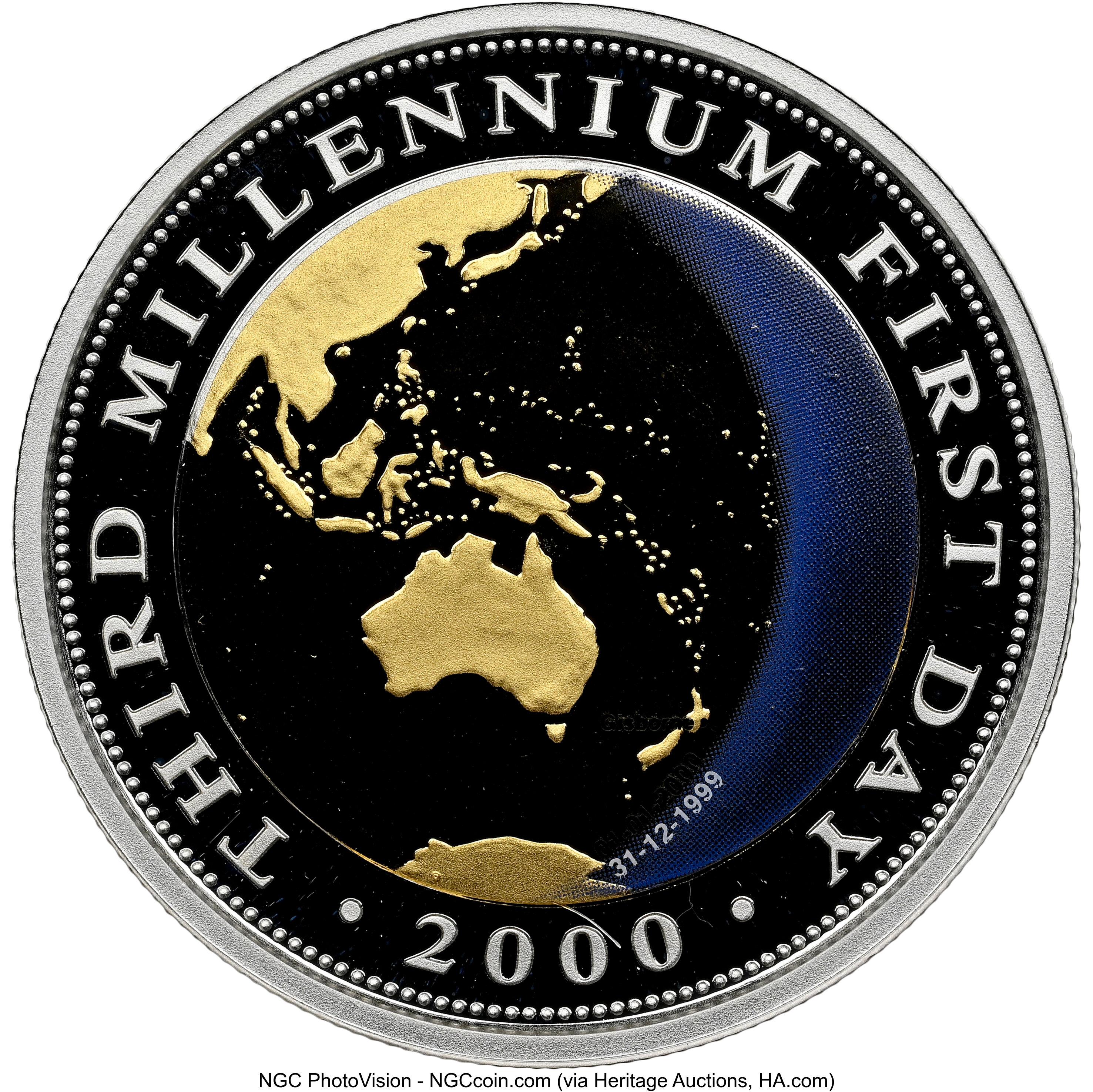 Australia: Elizabeth II bi-metallic gold & silver "Third Millennium ...