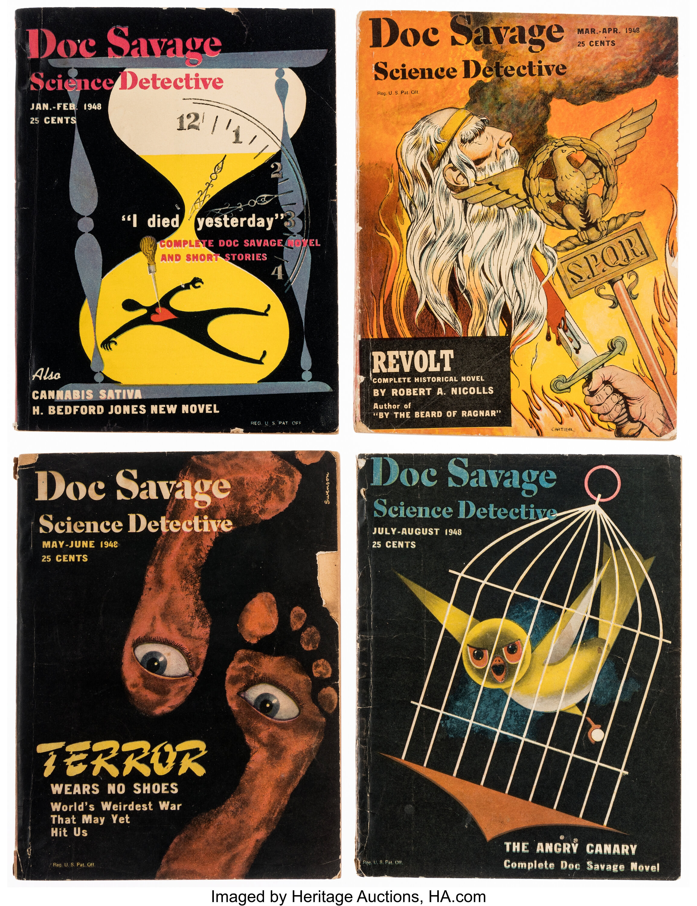 Doc Savage Group of 5 (Street & Smith, 1948) Condition: Average | Lot ...
