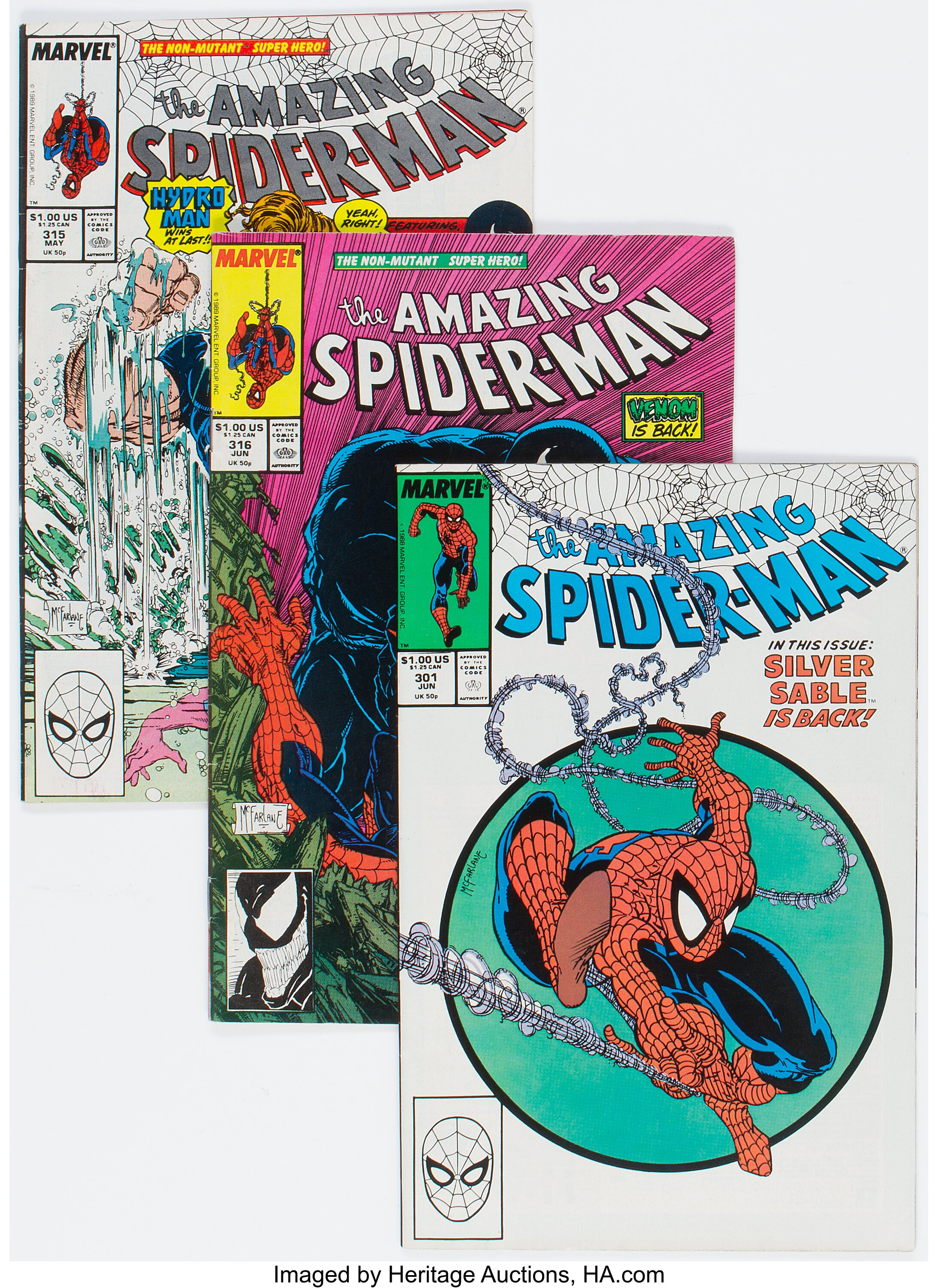 The Amazing Spider-Man Group of 95 (Marvel, 1966-93) Condition: | Lot ...