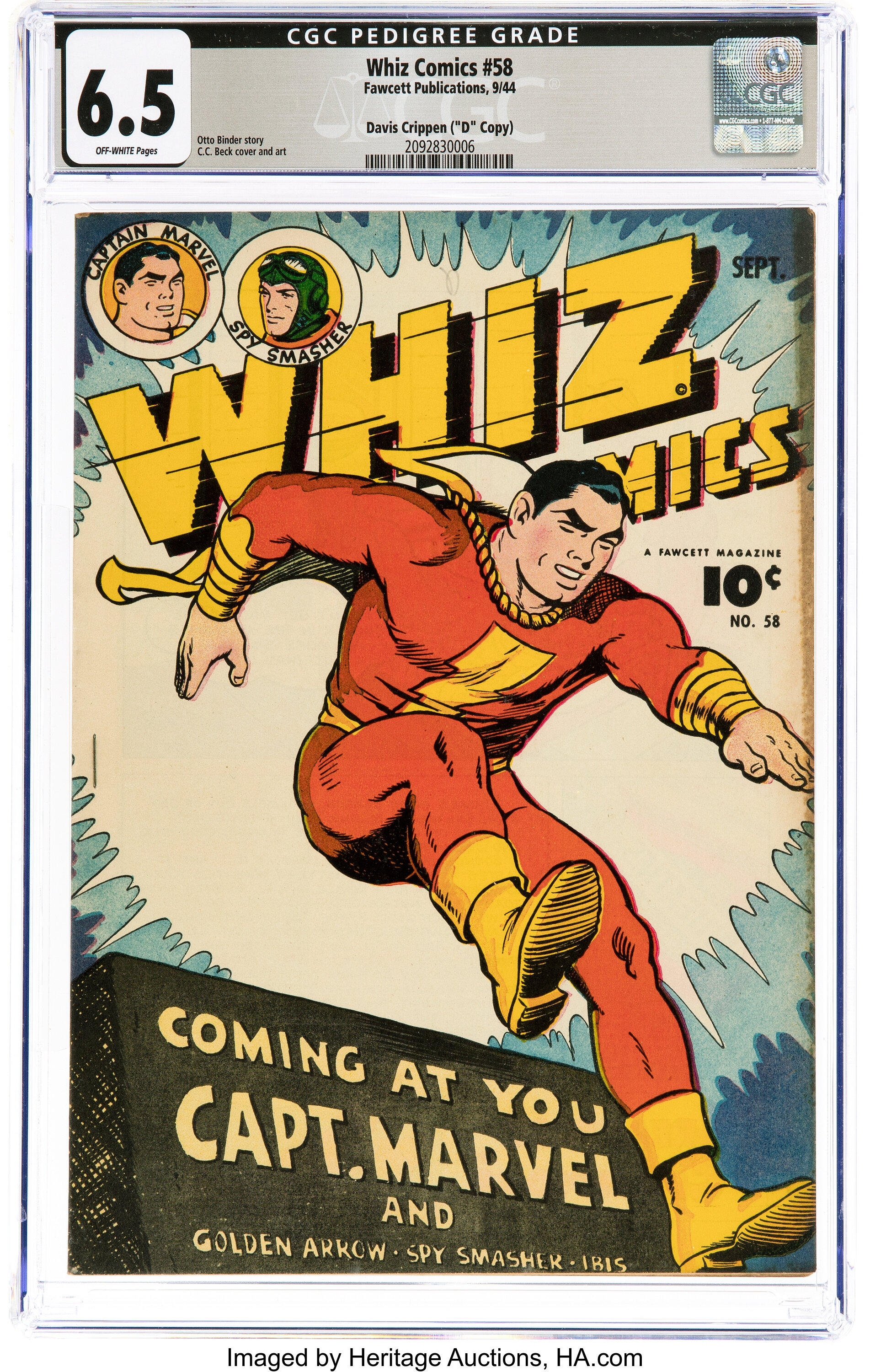 How Much Is Whiz Comics #58 Worth? Browse Comic Prices | Heritage Auctions