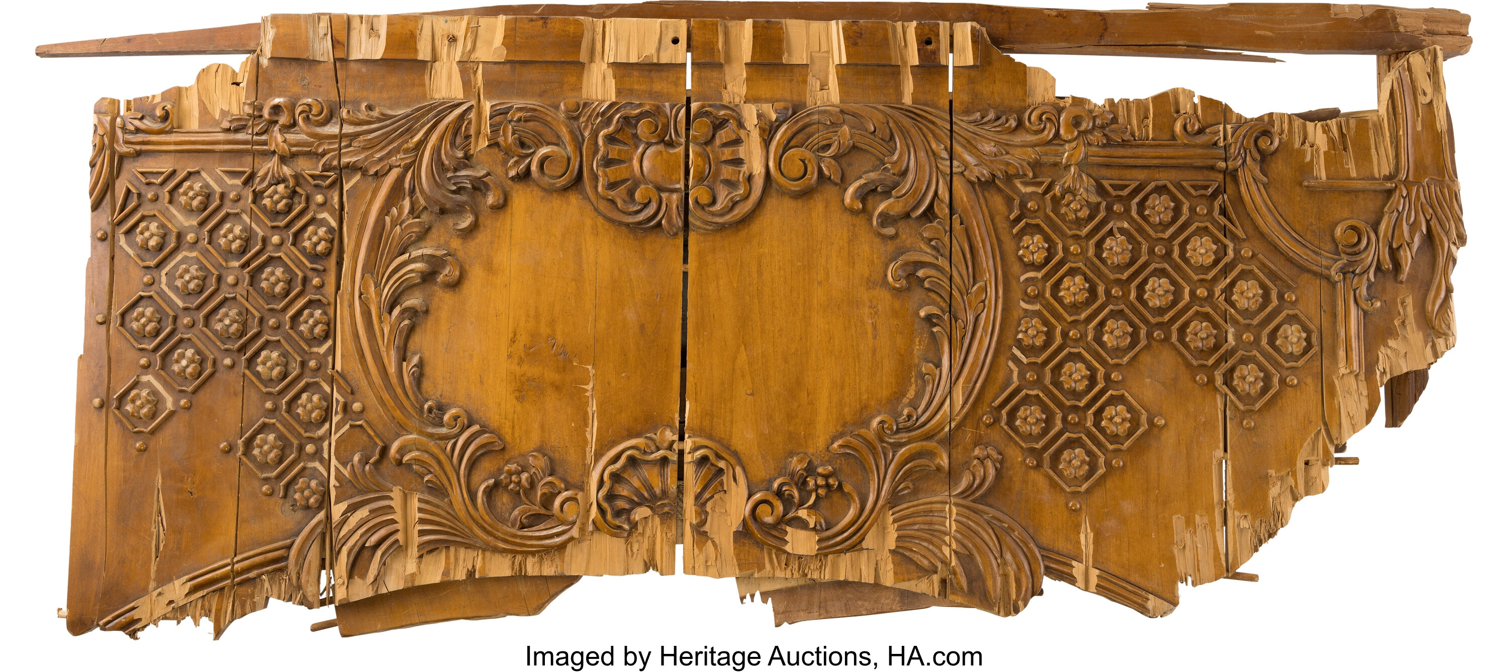 Titanic (TCF, 1997), Ornate Wooden Flotation Panel Prototype. ... | Lot ...