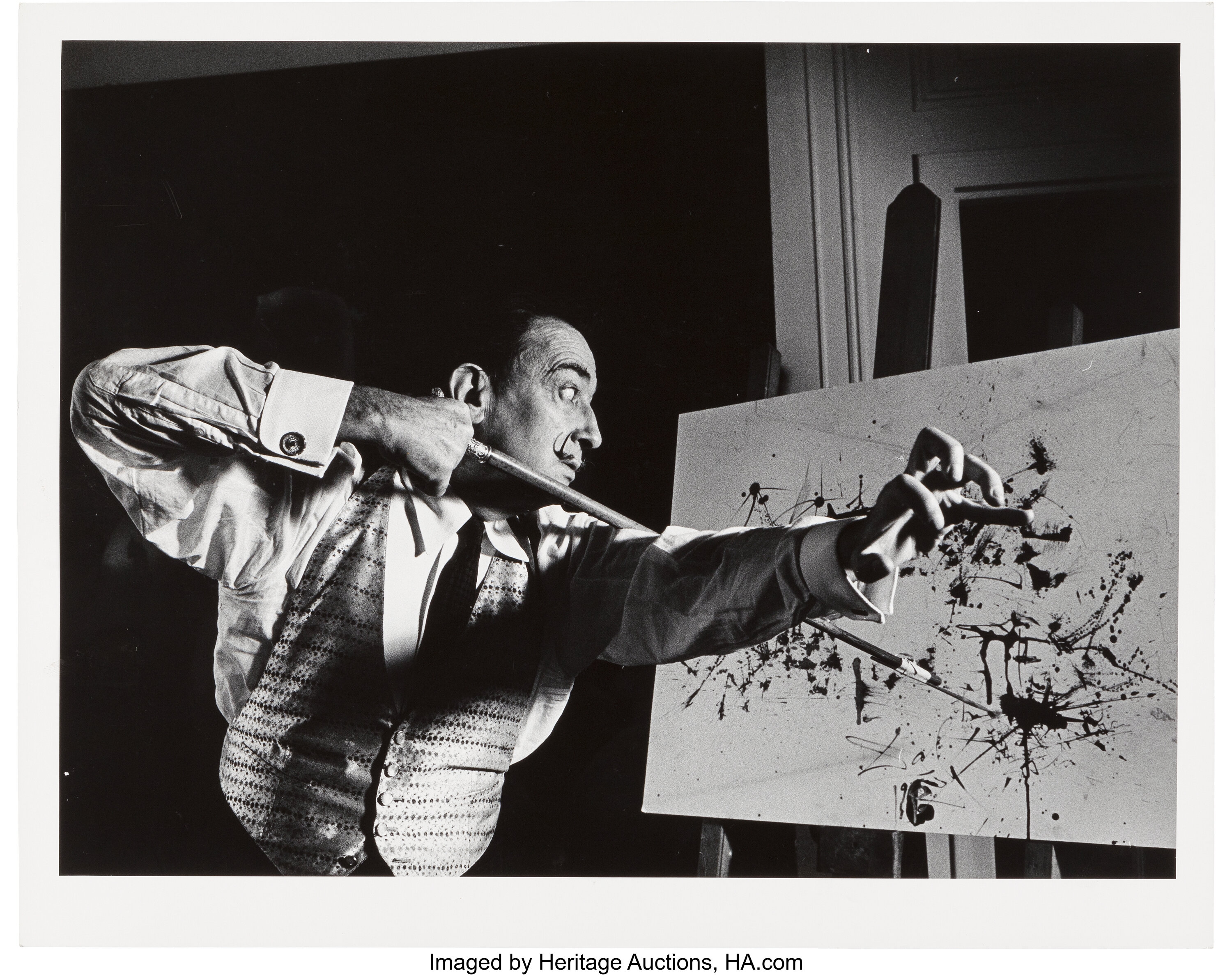 Salvador Dali at the St. Regis Hotel, New York City, February 1962 ...