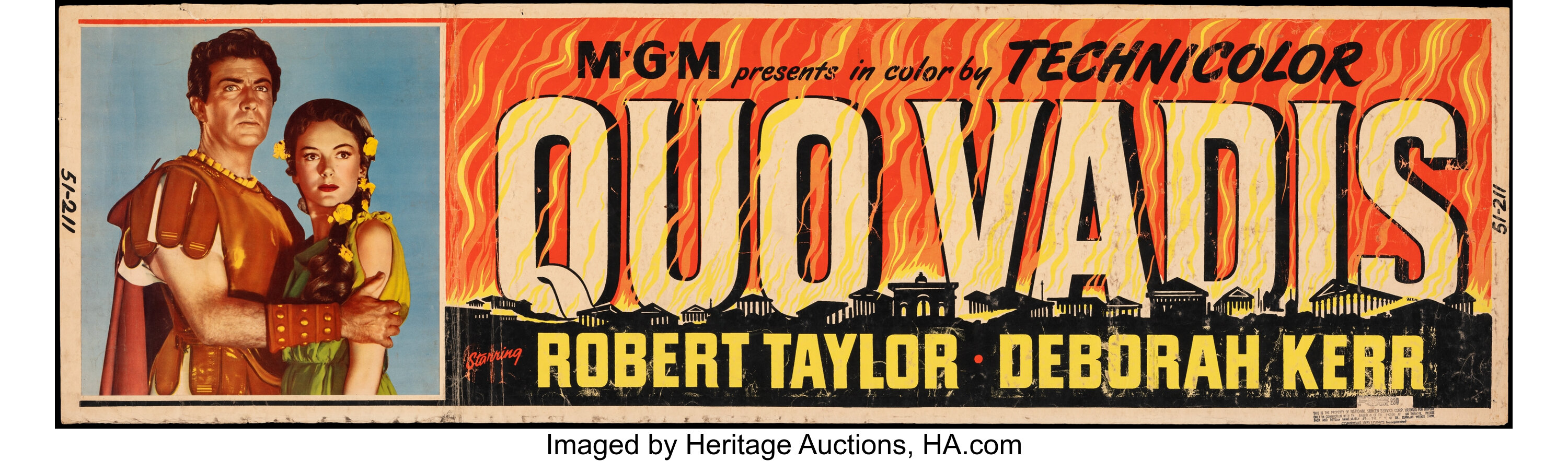 Quo Vadis (MGM, 1951). Folded, Fine/Very Fine. Banner (24" X 82 ...