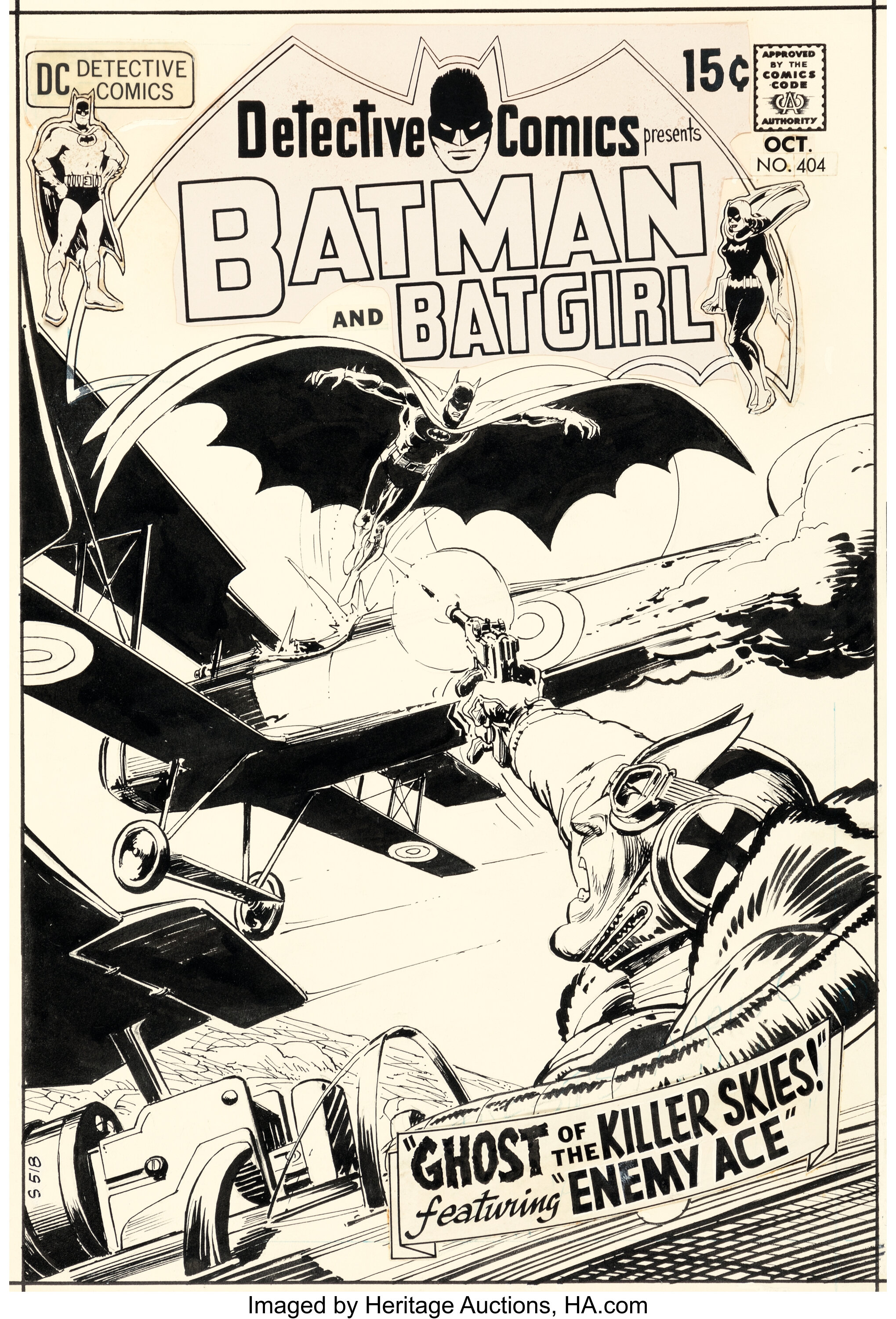 Neal Adams Detective Comics #404 Cover Original Art (DC, 1970 ...