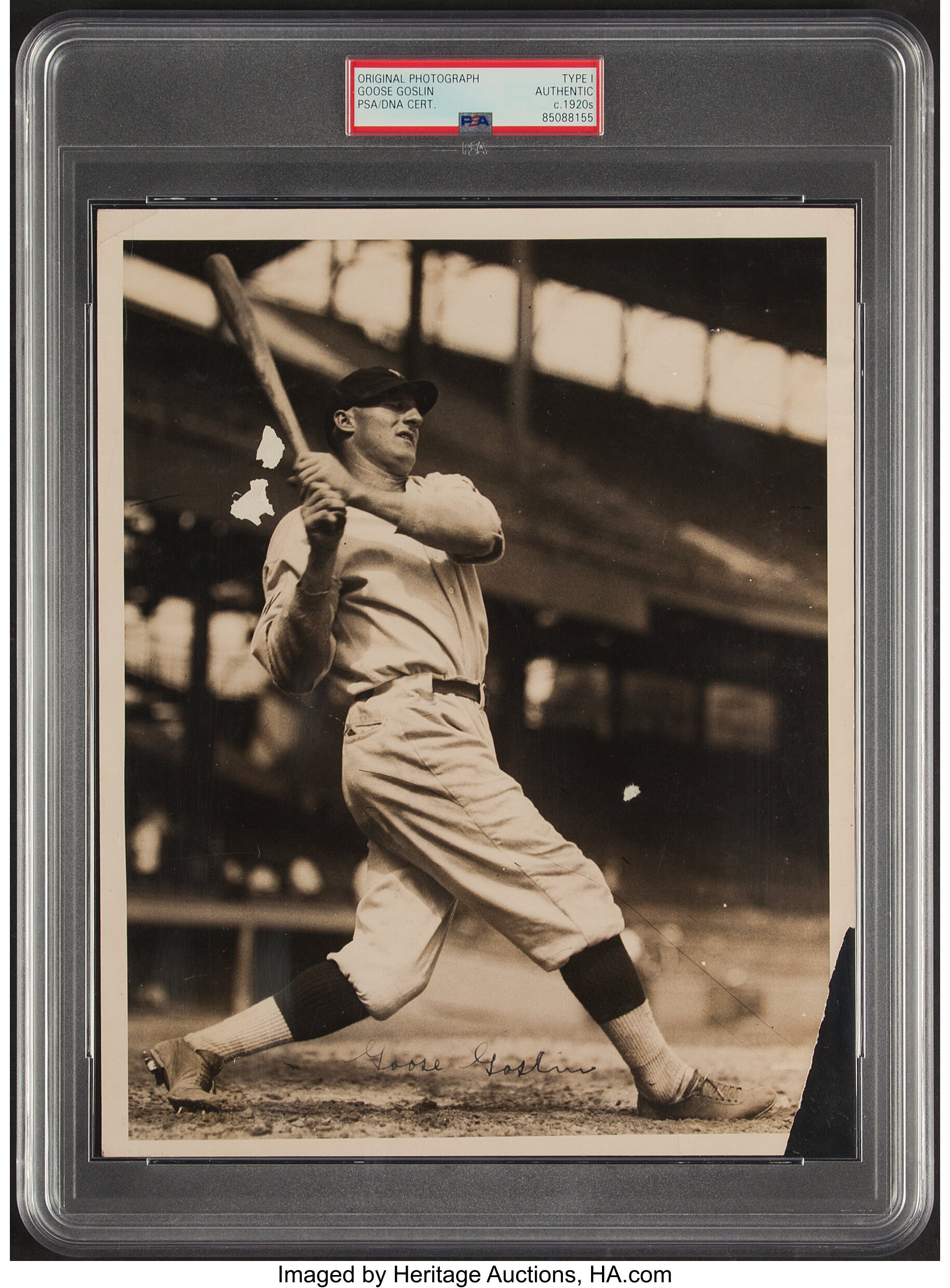 1920s Goose Goslin Signed Original Photograph, PSA/DNA Type I.... | Lot ...