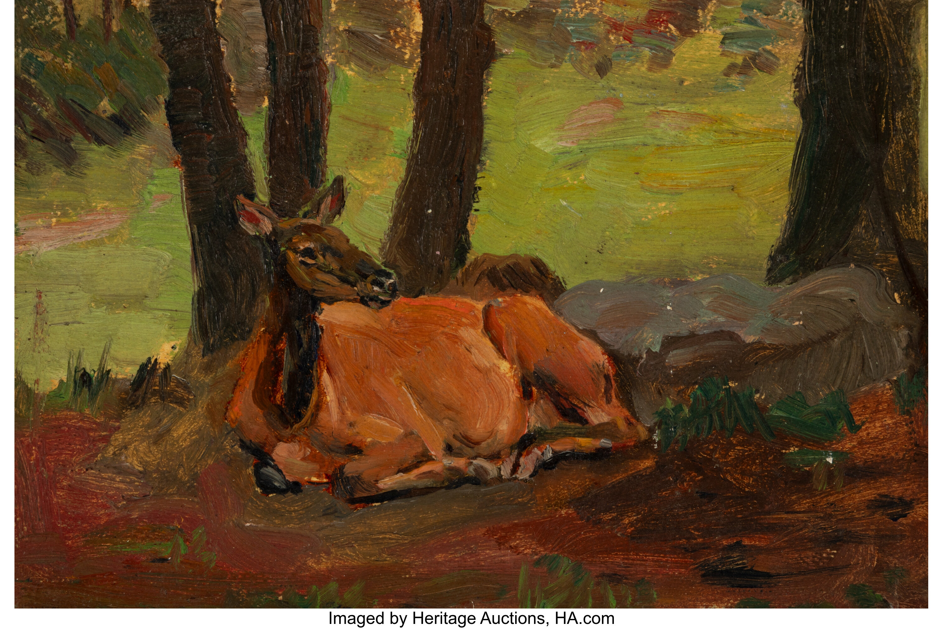 Philip Russell Goodwin (American, 1881-1935). A Shady Retreat, | Lot ...