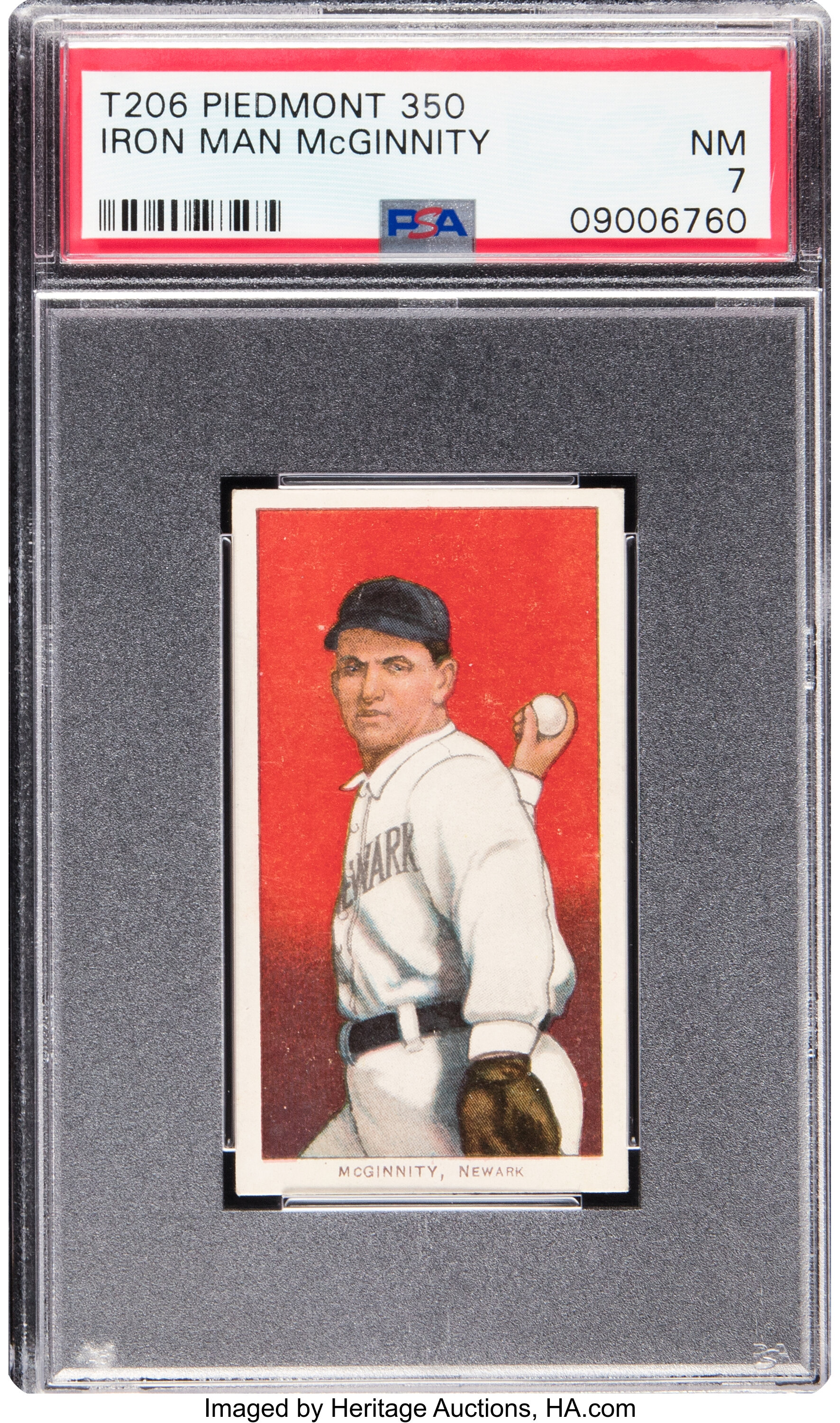 1909-11 T206 Piedmont 350 Iron Man McGinnity PSA NM 7.... Baseball ...