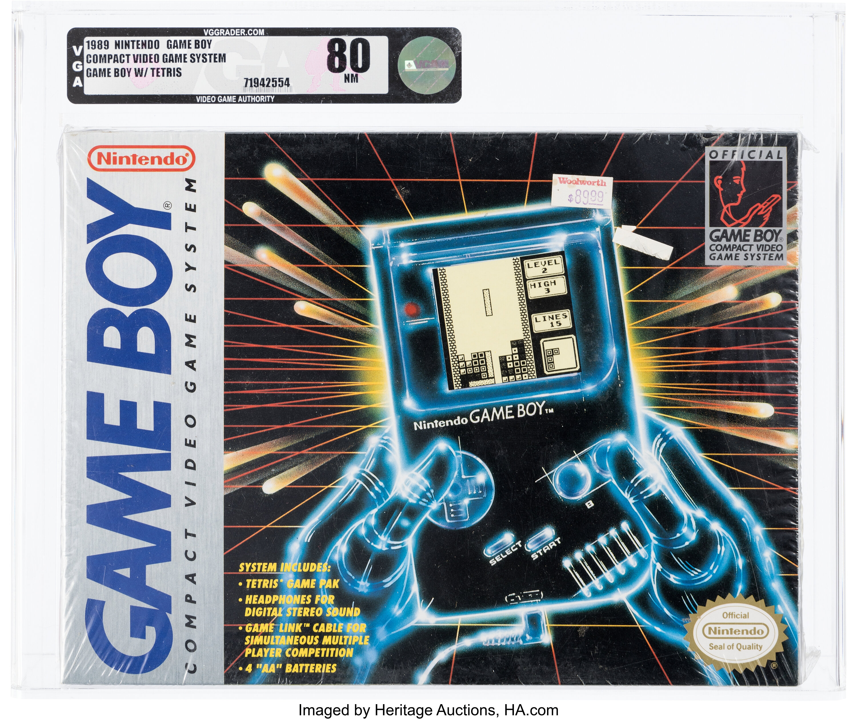 Game Boy Console - VGA 80 NM Sealed [Yellow Screenshots, GB R, Red ...