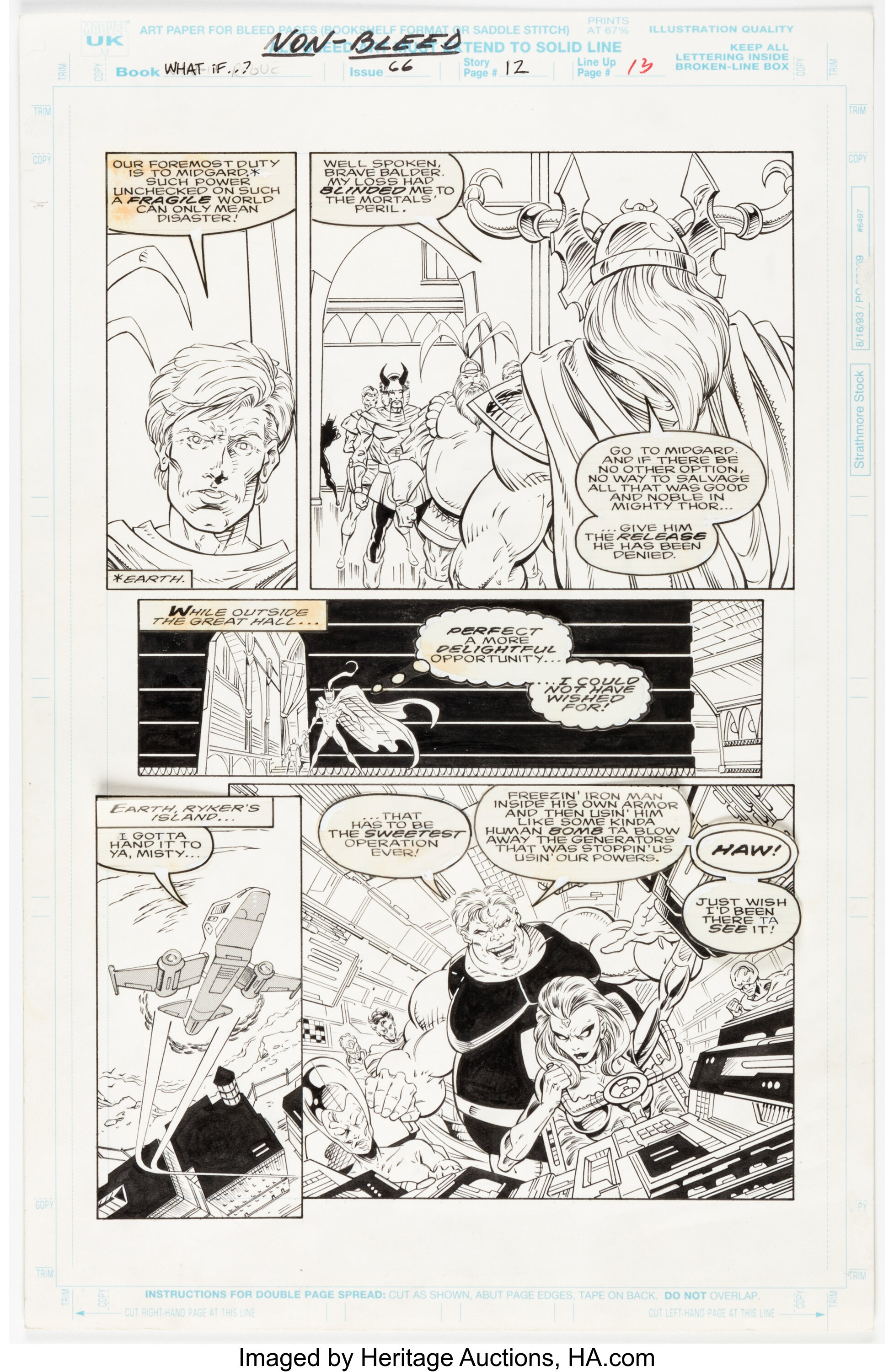 John Royle and Bambos Georgiou What If...? #66 Story Page 12 | Lot ...