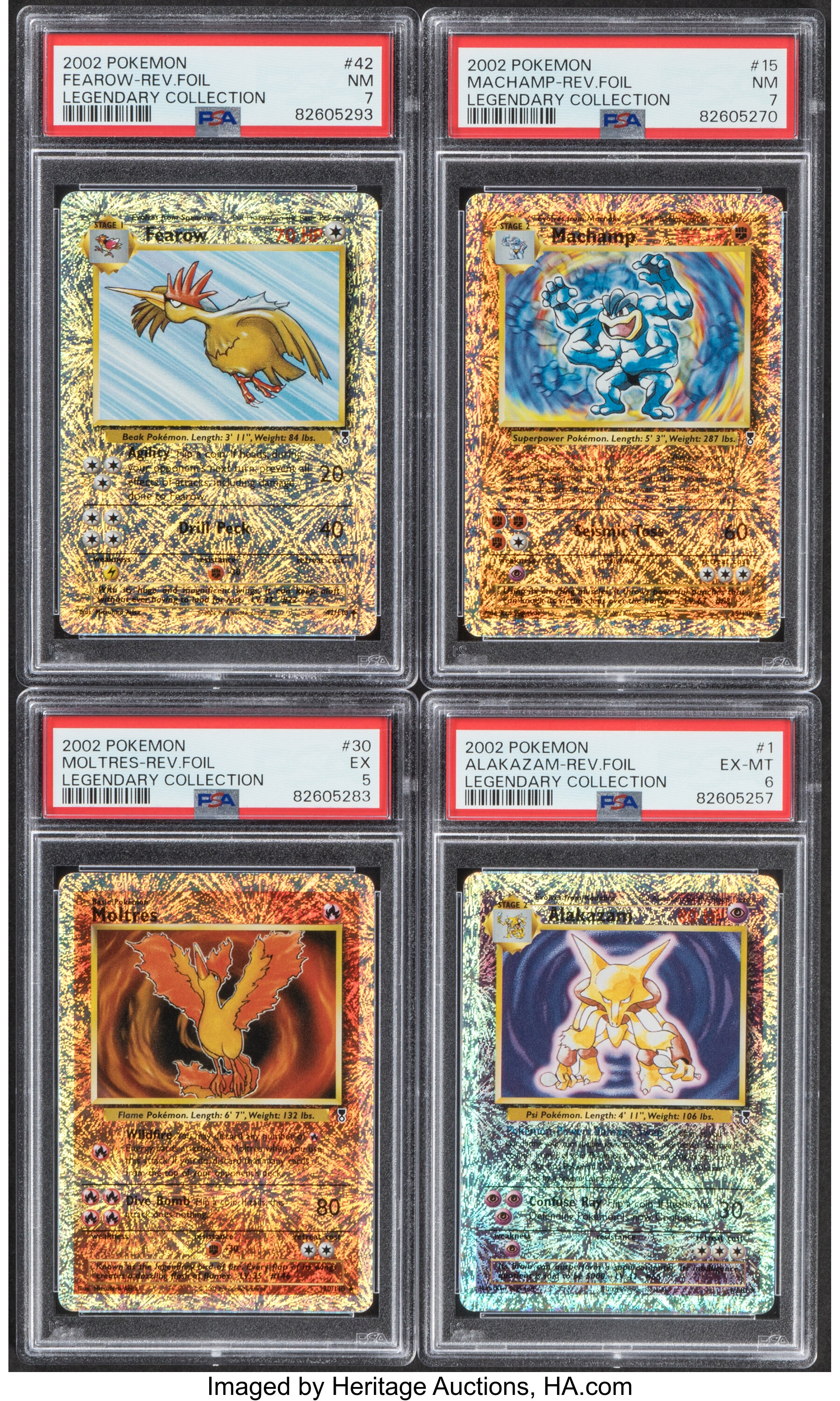 Pokémon Legendary Collection Group of 4 PSA Graded Trading Card | Lot ...