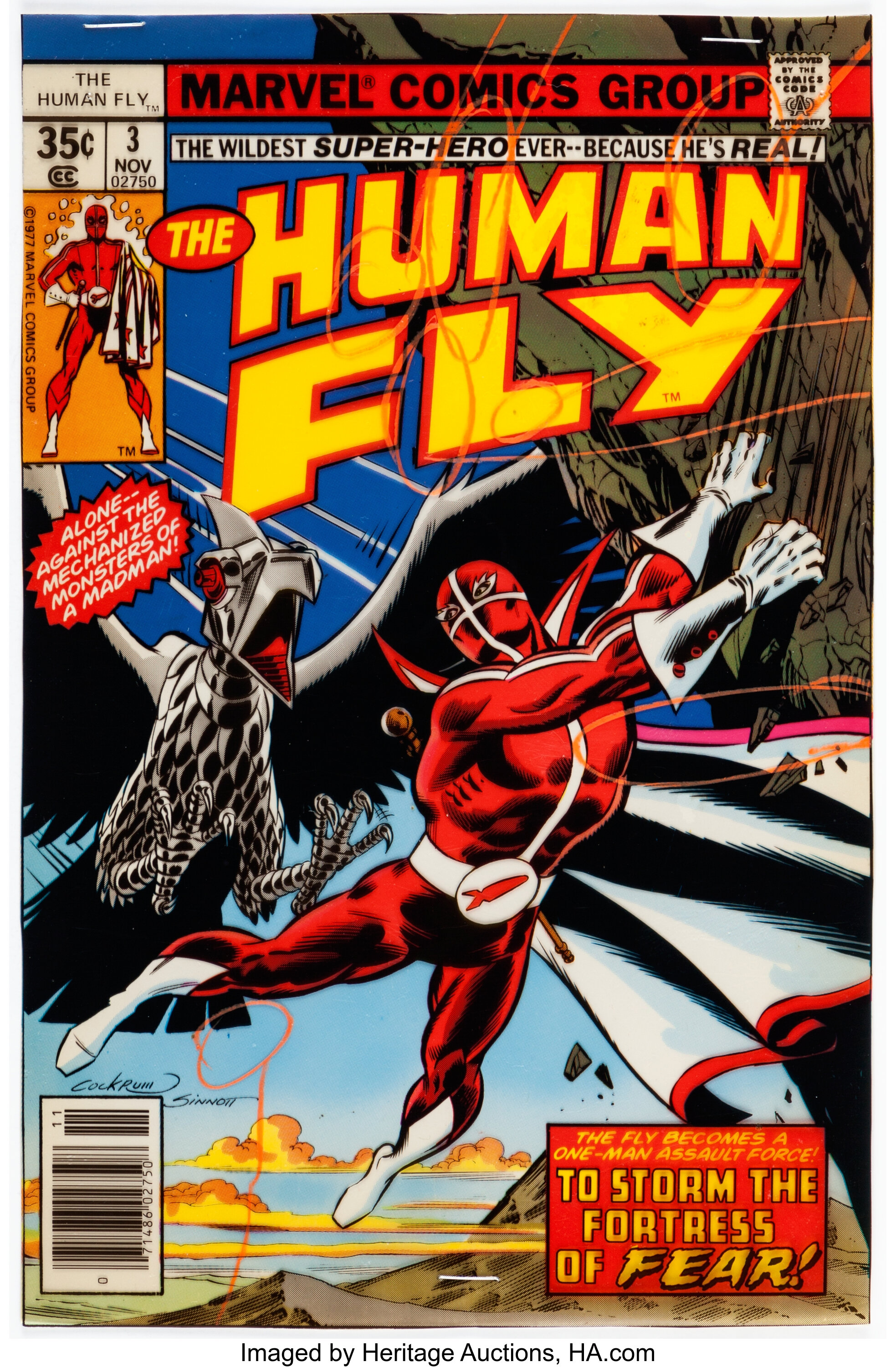 Human Fly #3 Cover Production Color Separation Films (Marvel, | Lot ...