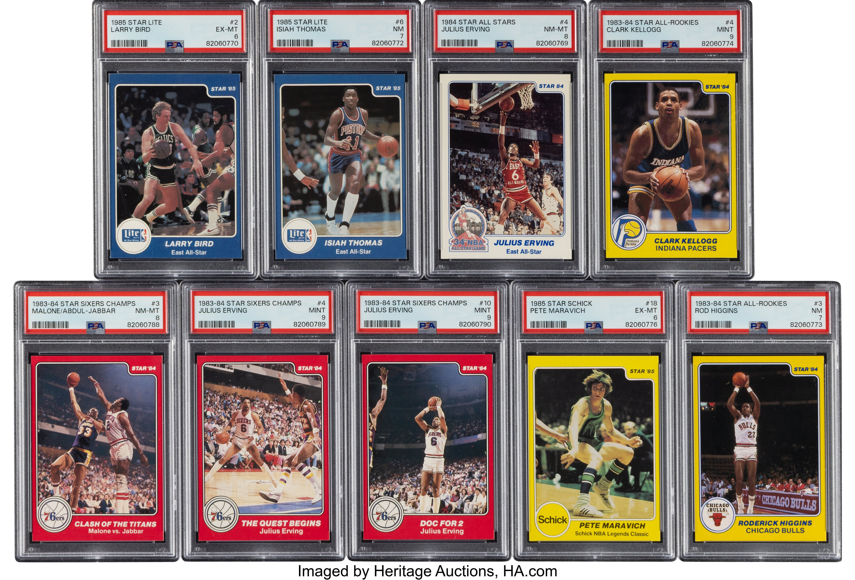 1983-1985 Star Co. Basketball Set Collection (6). ... Basketball | Lot ...
