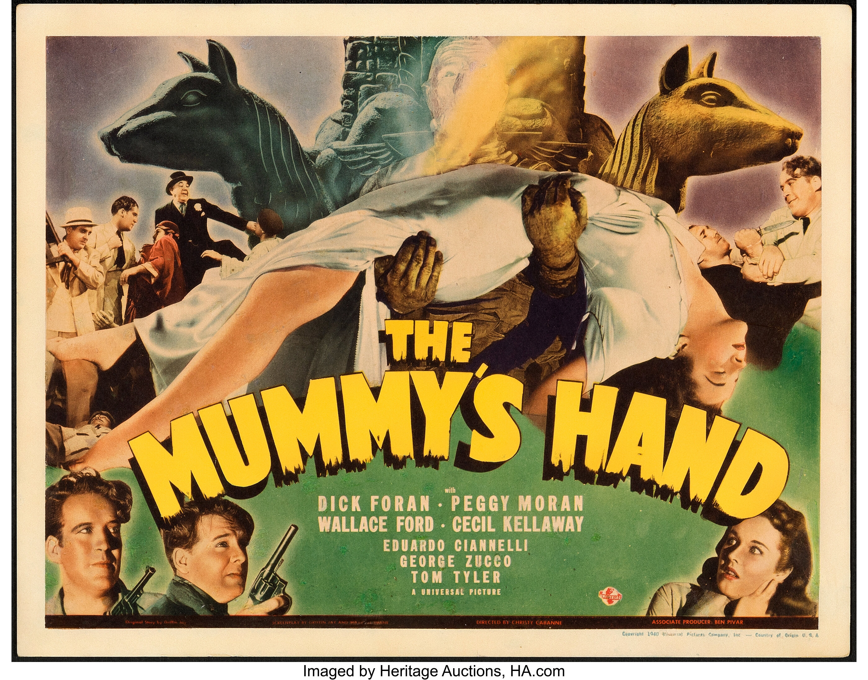 The Mummy's Hand (Universal, 1940). Very Fine-. Title Lobby Card | Lot ...