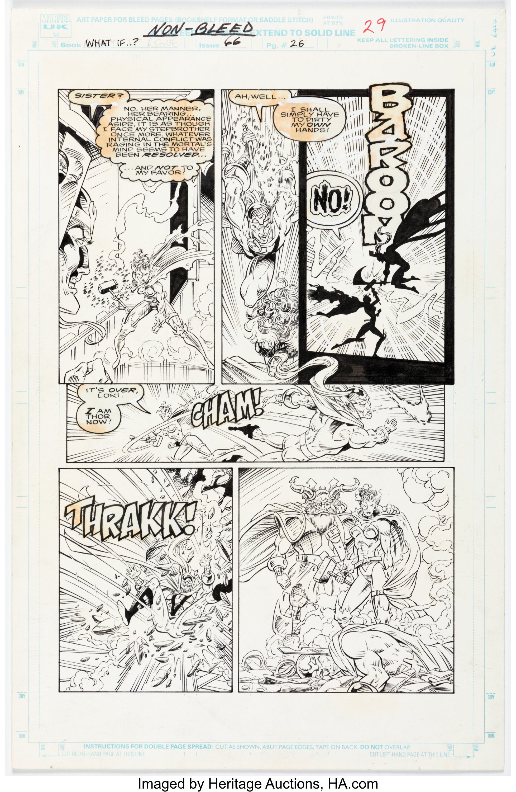 John Royle and Bambos Georgiou What If...? #66 Story Page 26 | Lot ...