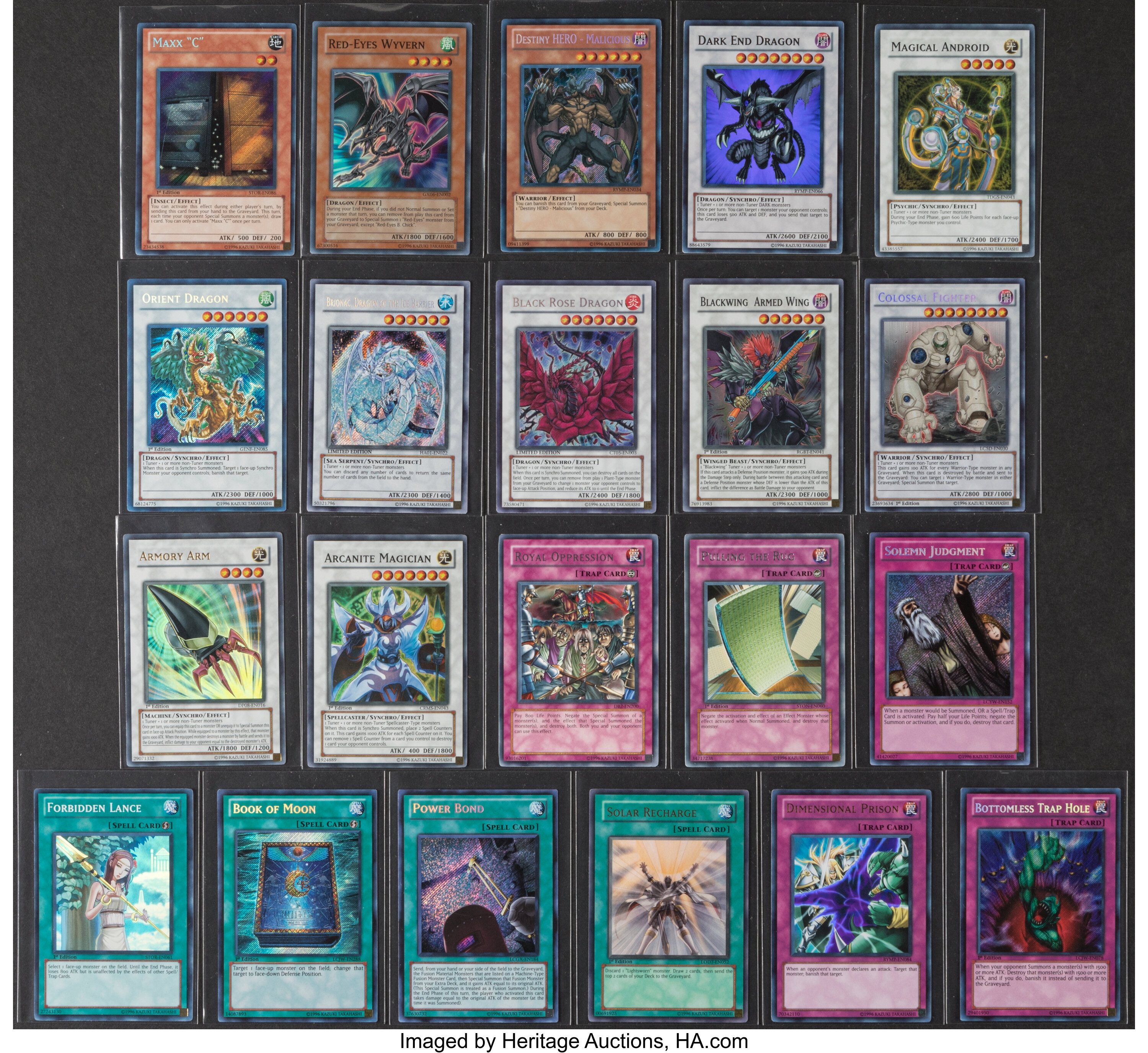 Yu-Gi-Oh! Retro Format Raw Group of 300+ Trading Card Game | Lot #57076 ...