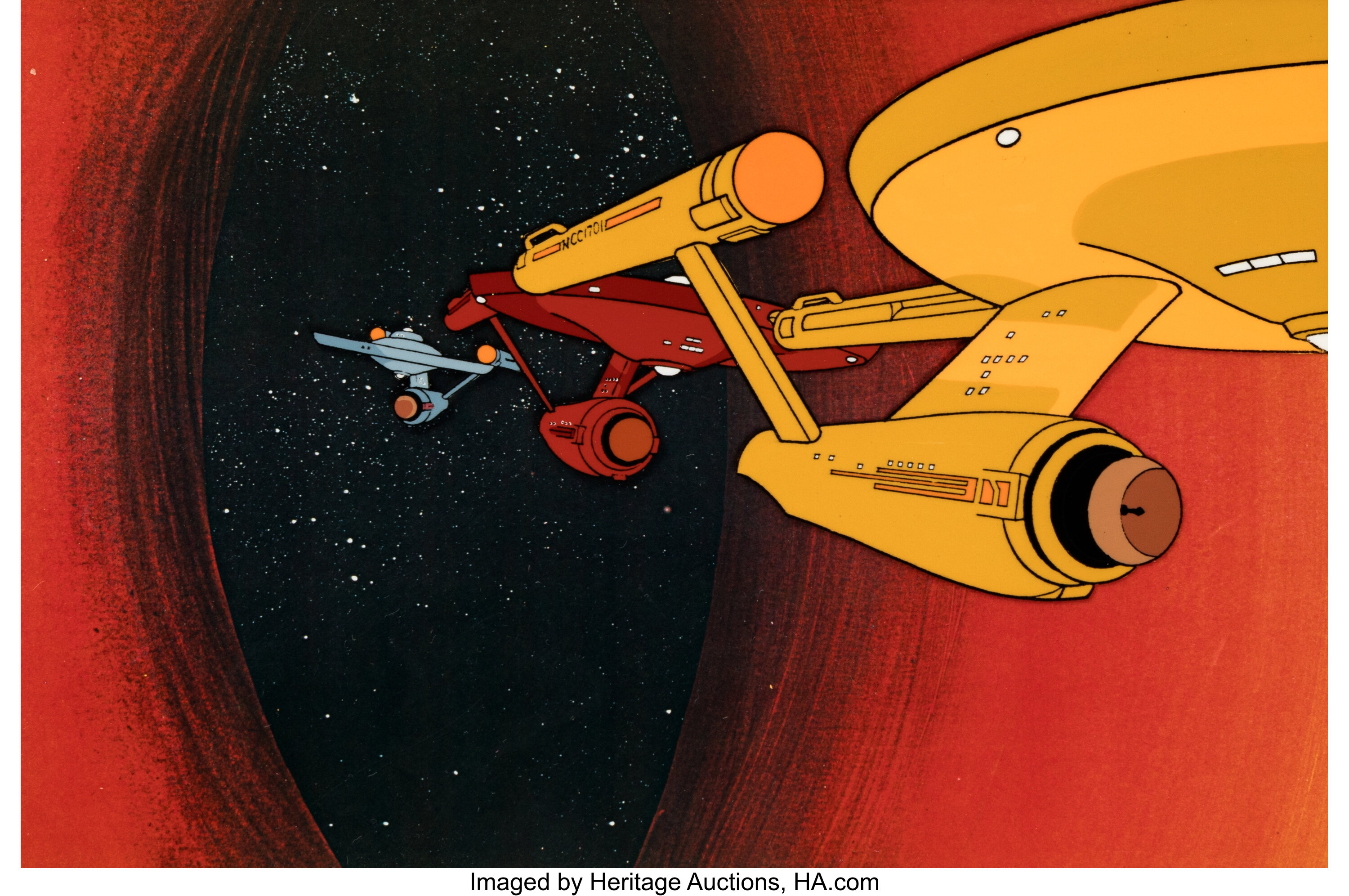 Star Trek: The Animated Series USS Enterprise Limited Edition Cel | Lot ...