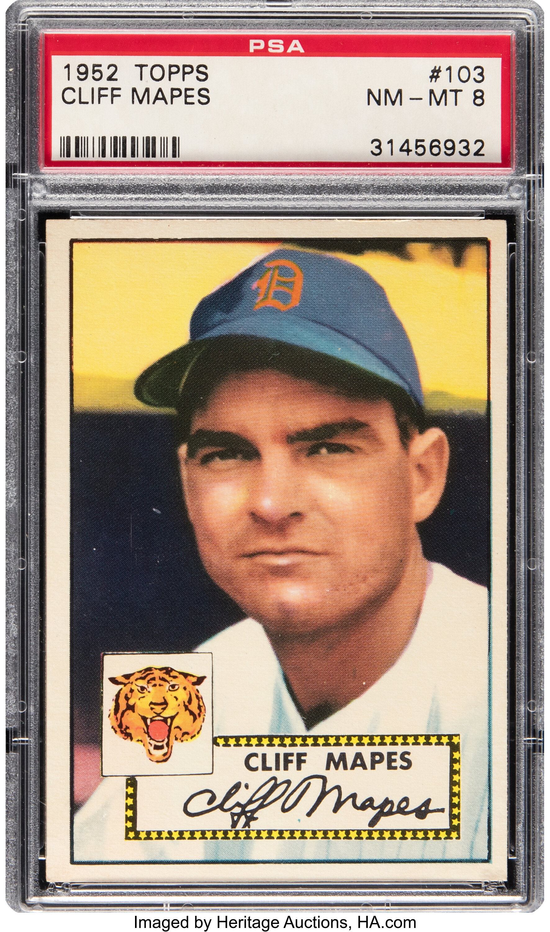 1952 Topps Cliff Mapes #103 PSA NM-MT 8. ... Baseball Cards Singles ...