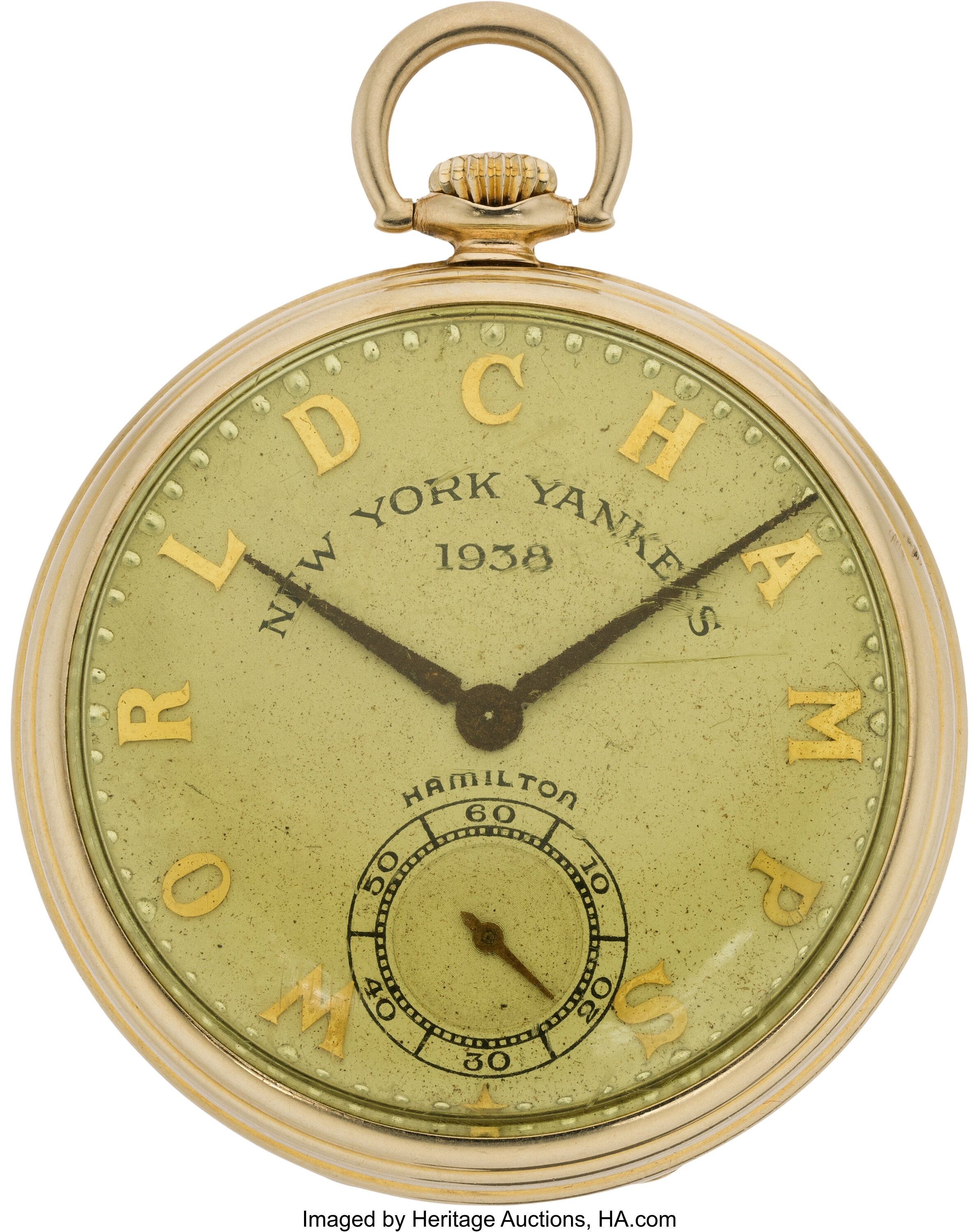 1938 New York Yankees World Championship Pocket Watch Presented to ...