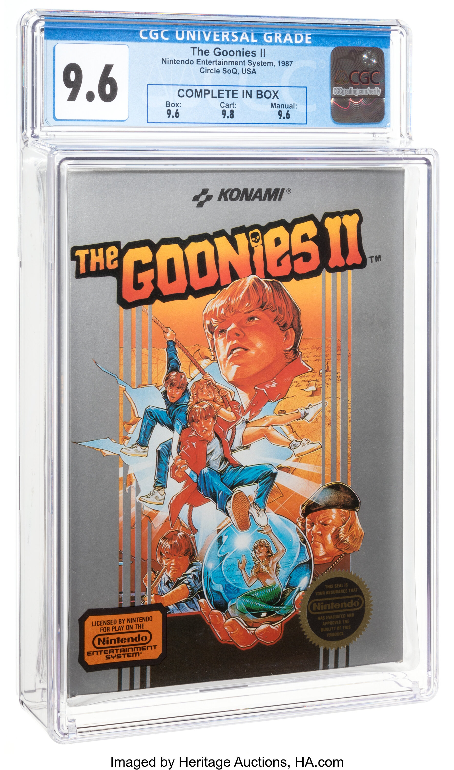 The Goonies II - CGC 9.6 CIB [Rev-A, Round SOQ, Mid-Production], | Lot ...